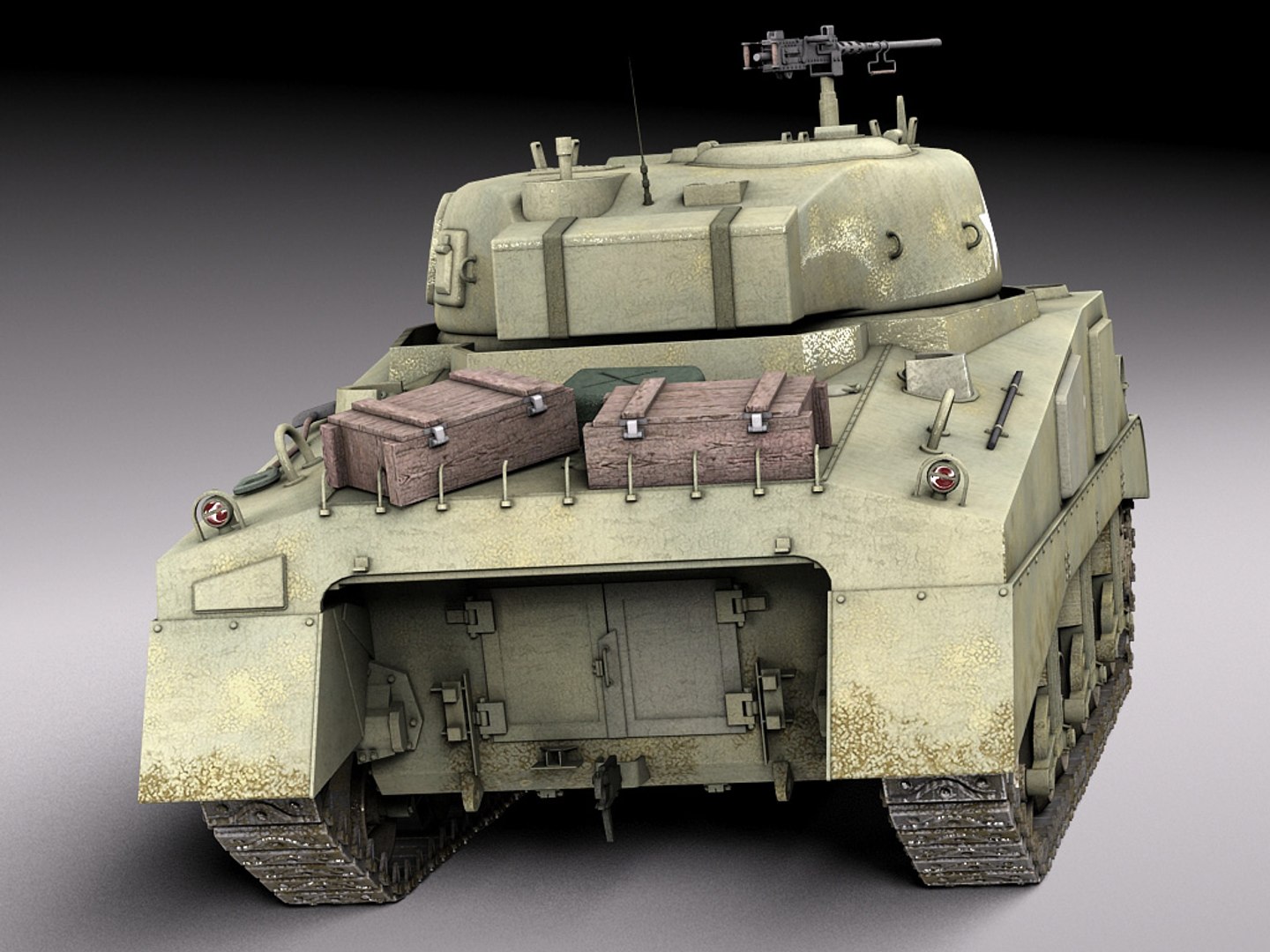 3d Model Tank Equipment M4
