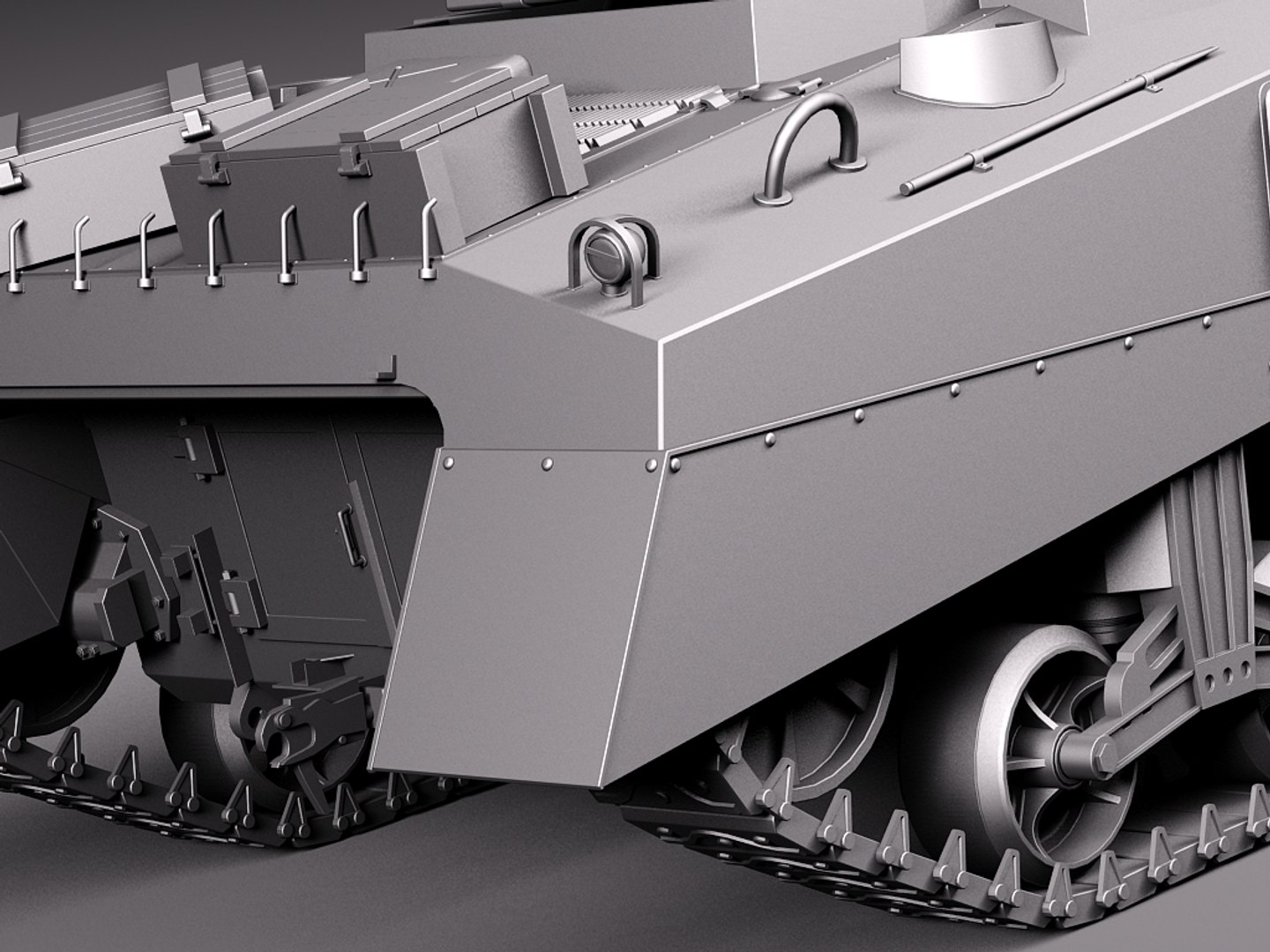 3d Model Tank Equipment M4