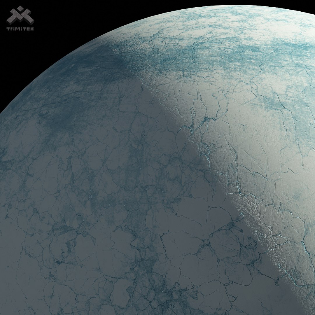3D Icy Moon 04 - 8k PBR - Metal And Gloss Versions Model - TurboSquid 2179748