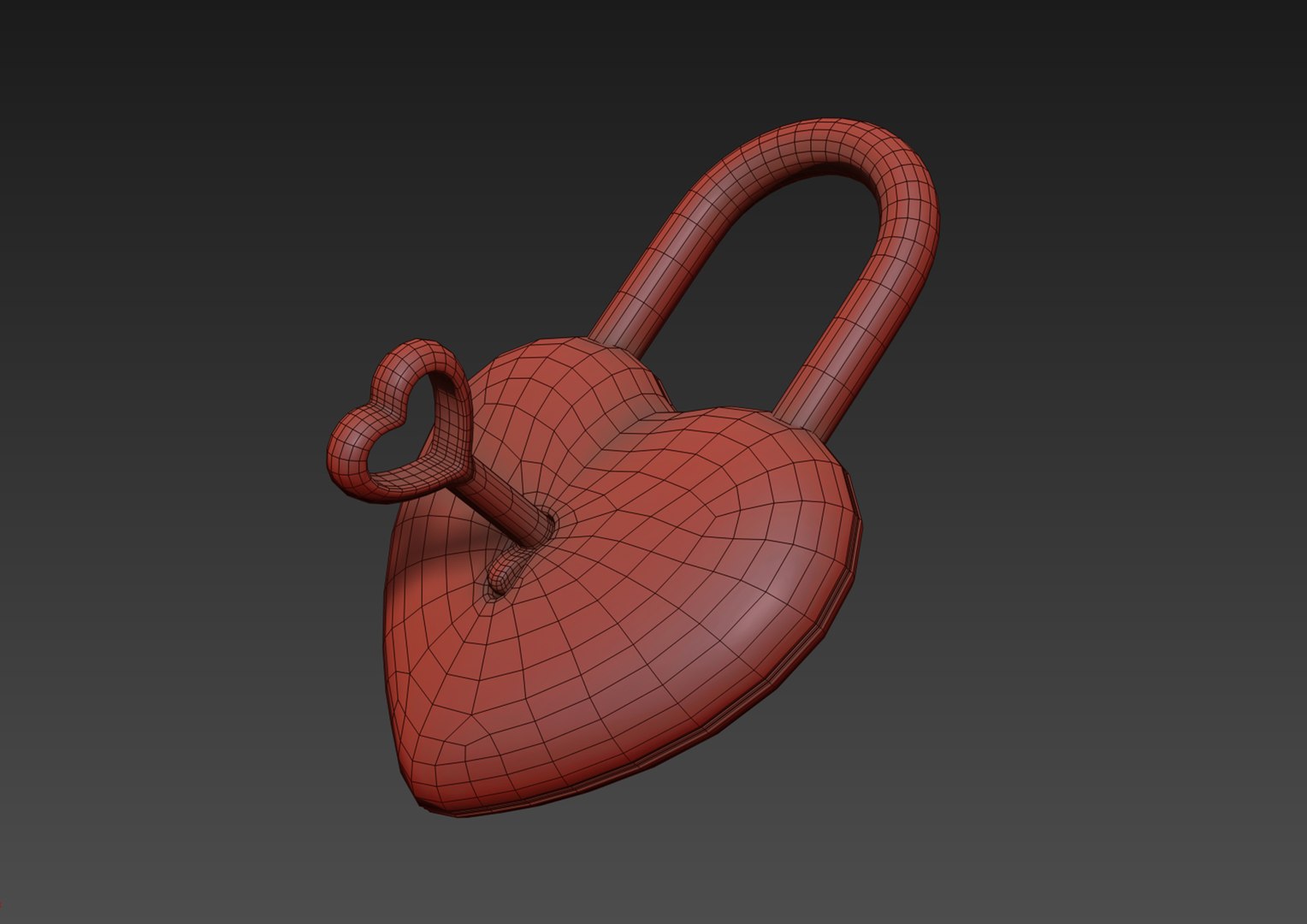 3D Heart Lock Model - TurboSquid 1850835