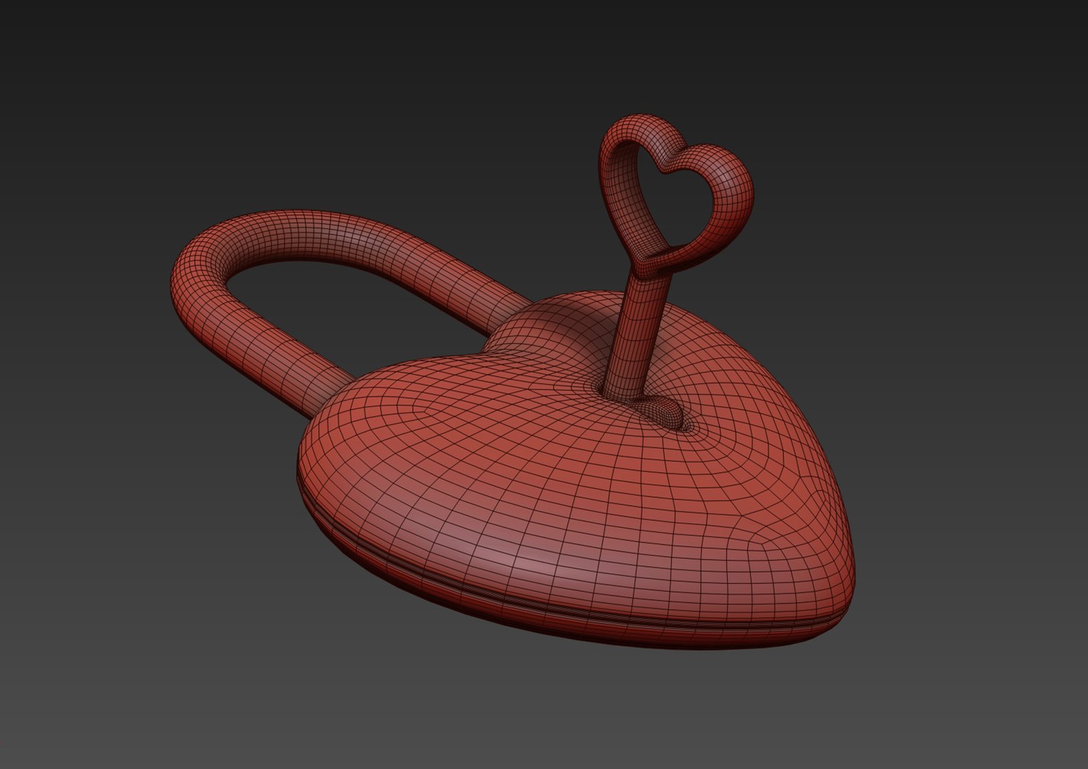 3D Heart Lock Model - TurboSquid 1850835
