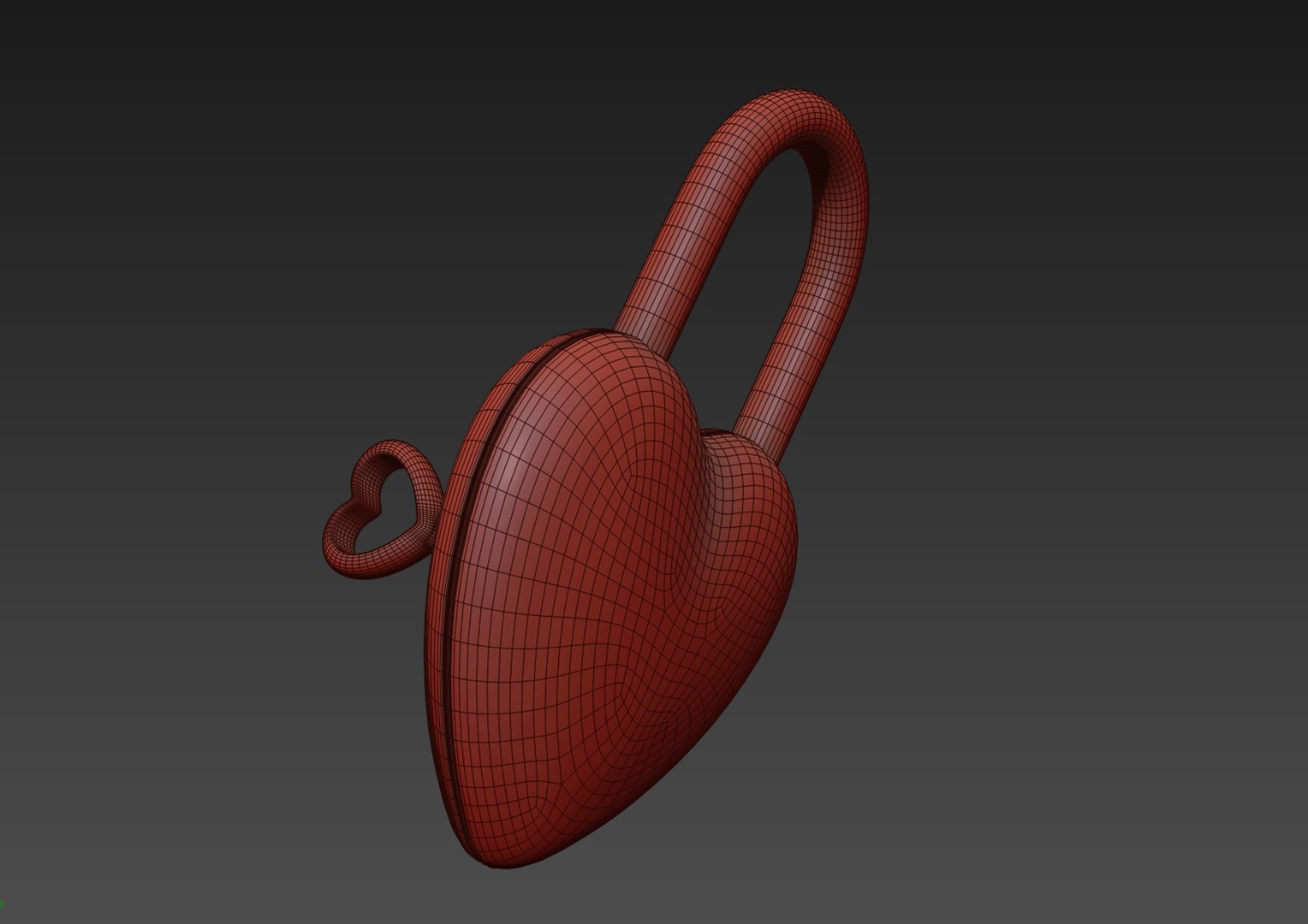3D Heart Lock Model - TurboSquid 1850835