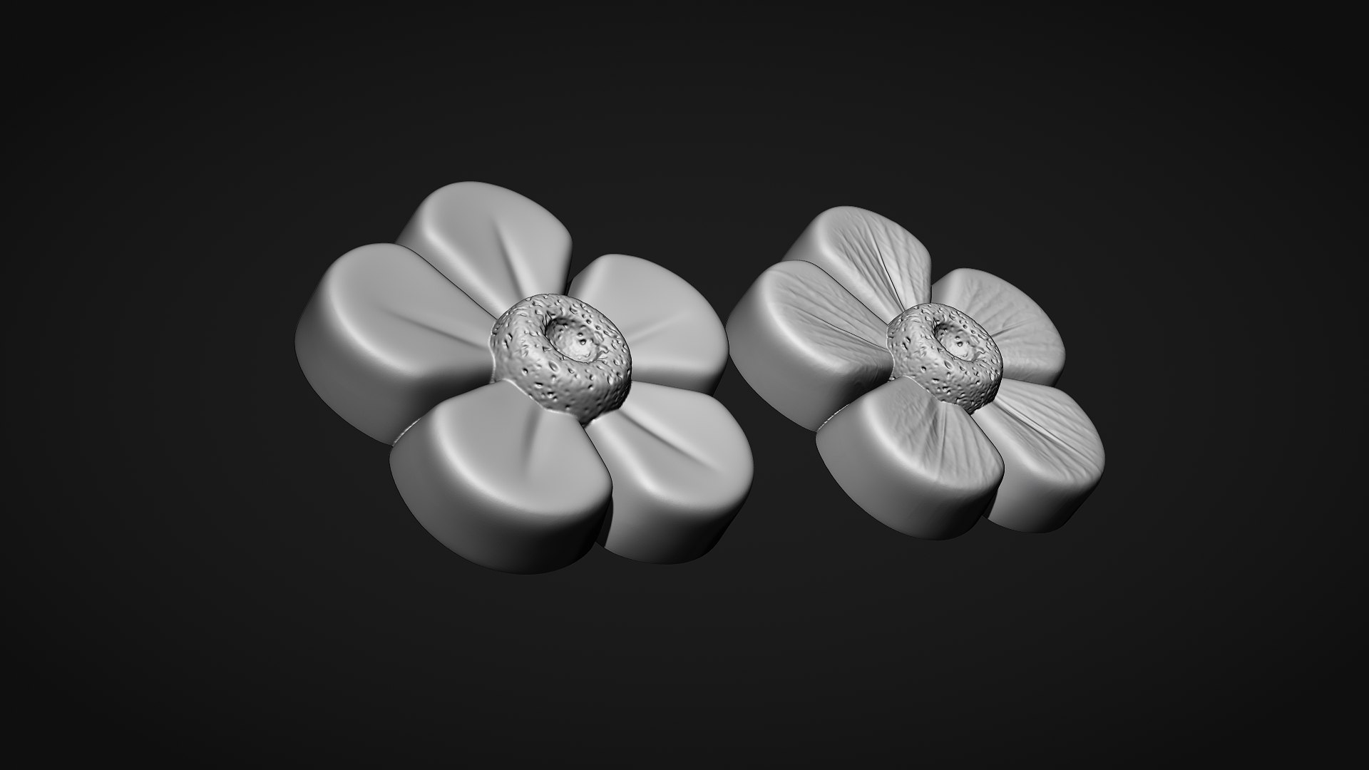 3D Buttercup Flower Bas Relief - TurboSquid 2367243