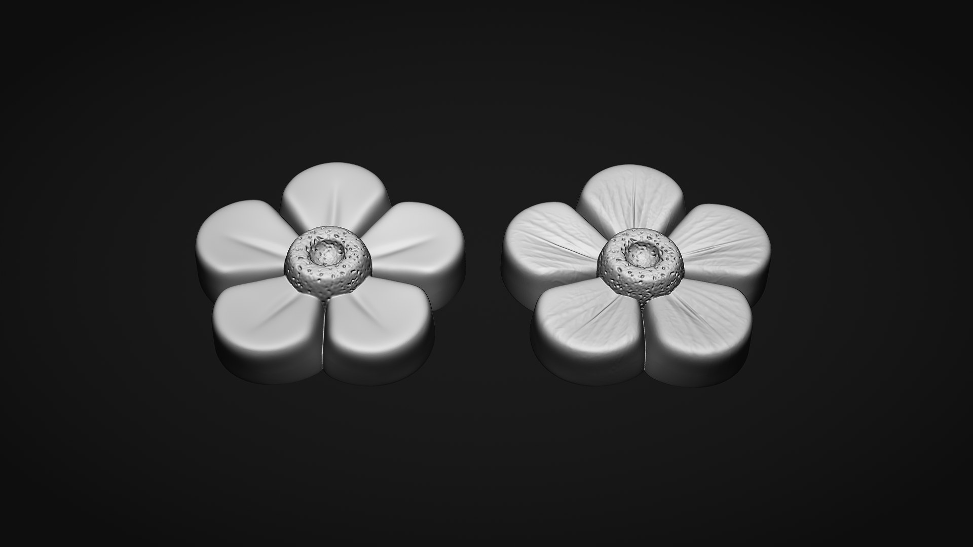 3D Buttercup Flower Bas Relief - TurboSquid 2367243