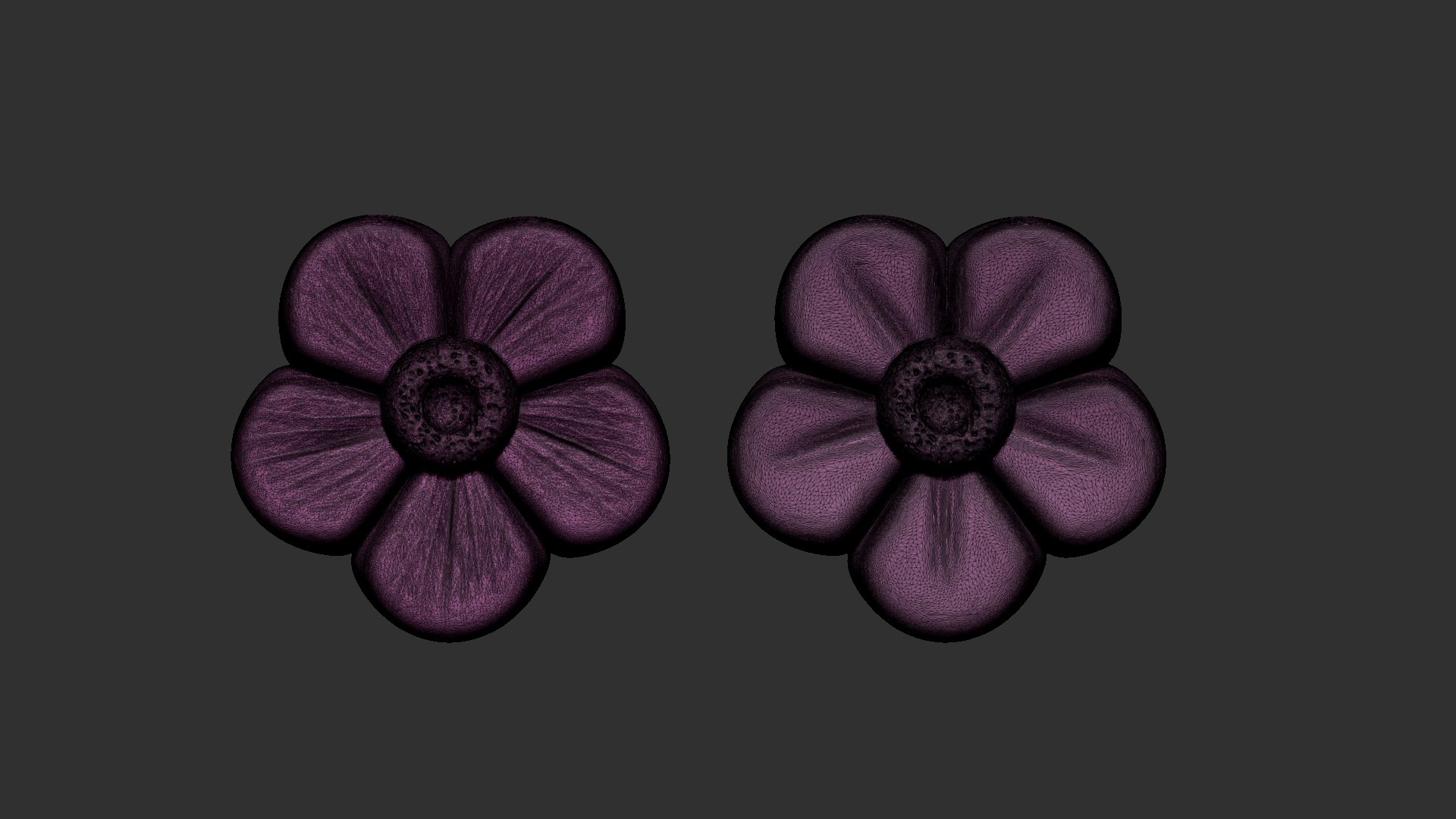 3D Buttercup Flower Bas Relief - TurboSquid 2367243