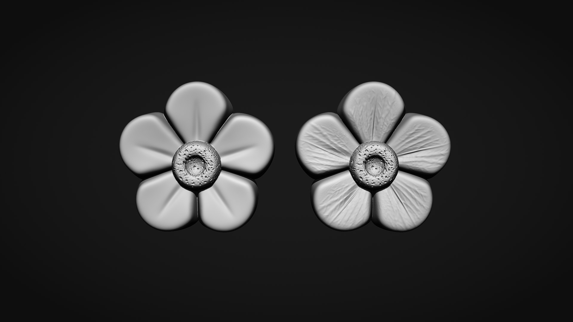 3D Buttercup Flower Bas Relief - TurboSquid 2367243