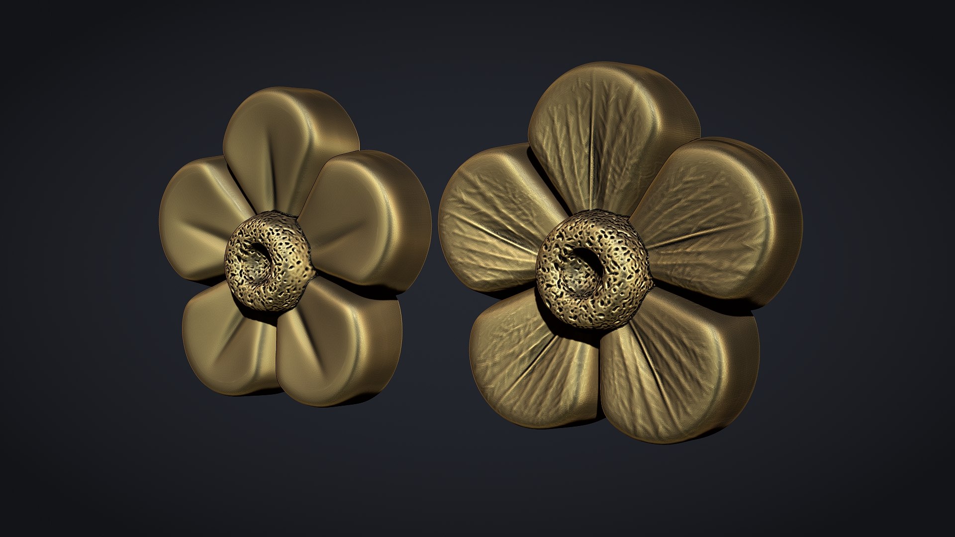3D Buttercup Flower Bas Relief - TurboSquid 2367243