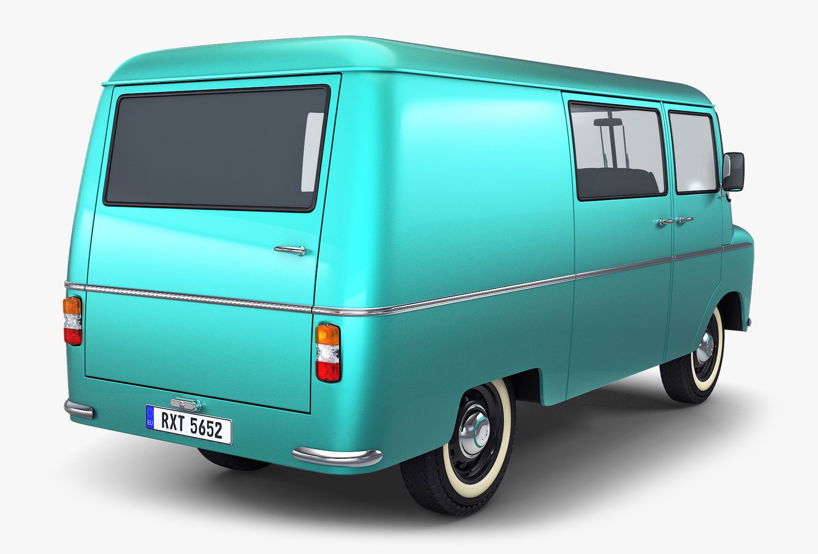 3D Generic Retro Cargo Van V 1 - TurboSquid 1845763