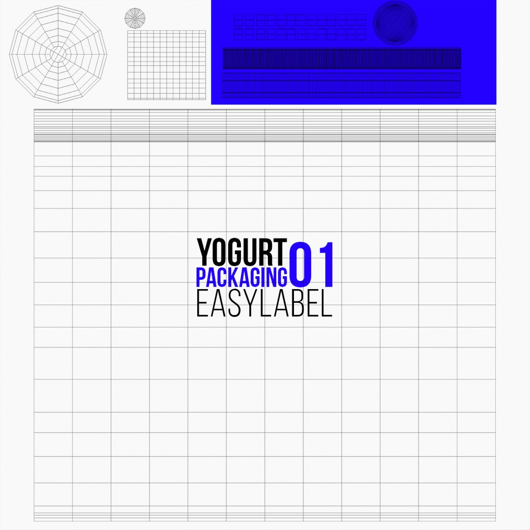 Yogurt pack 3D - TurboSquid 1573160