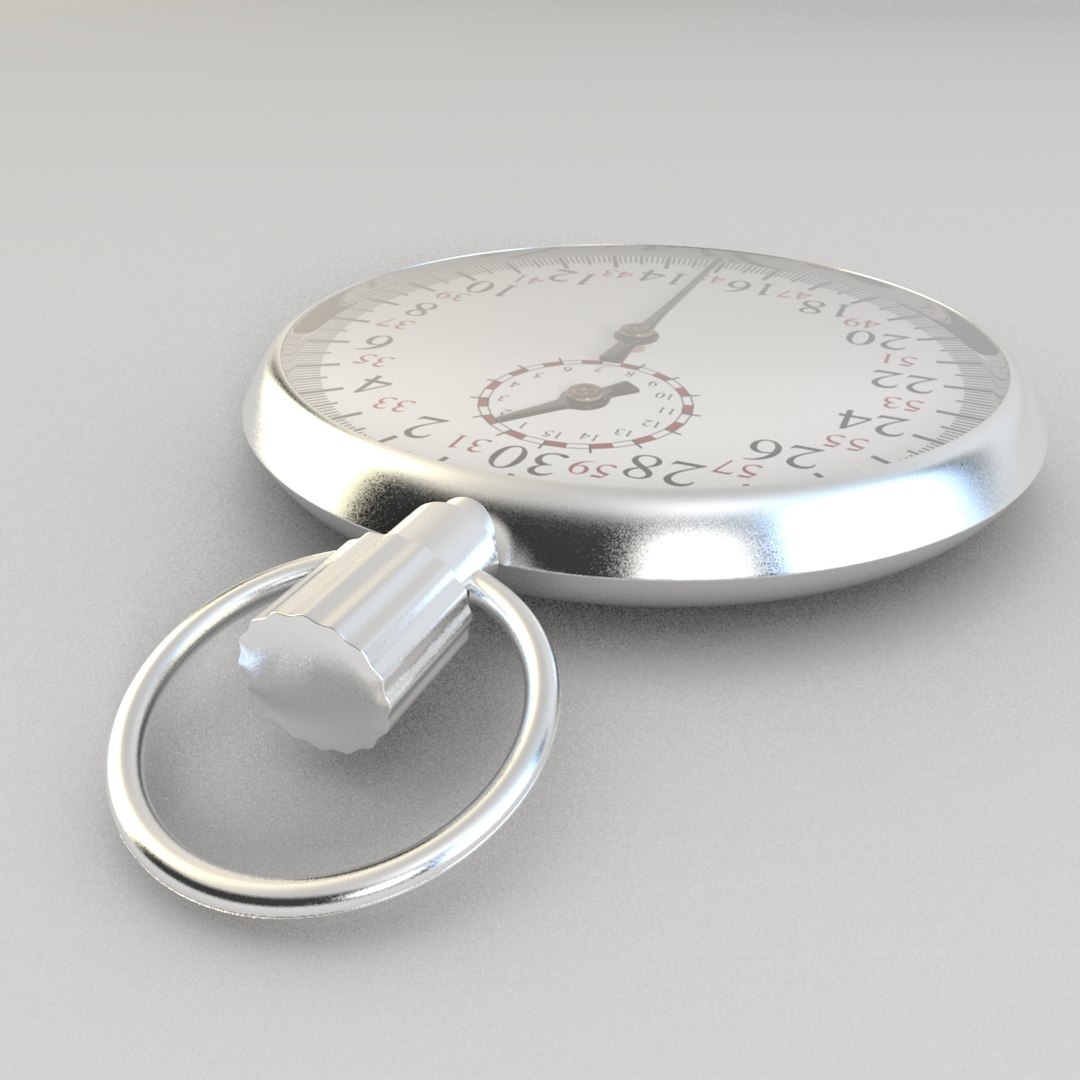3d stopwatch watch model