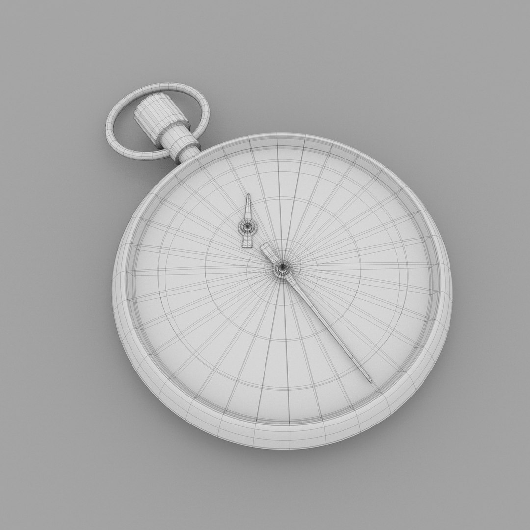 3d stopwatch watch model