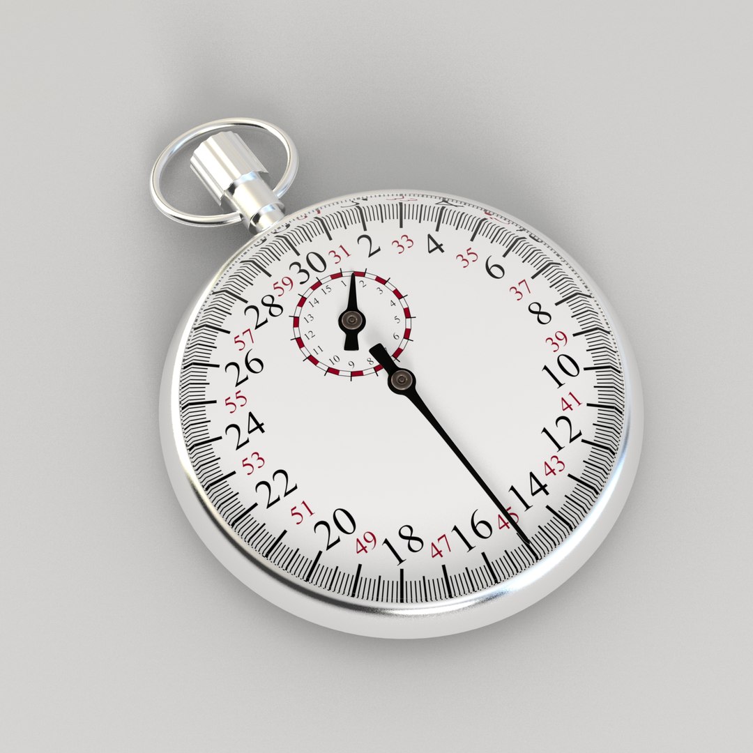 3d stopwatch watch model