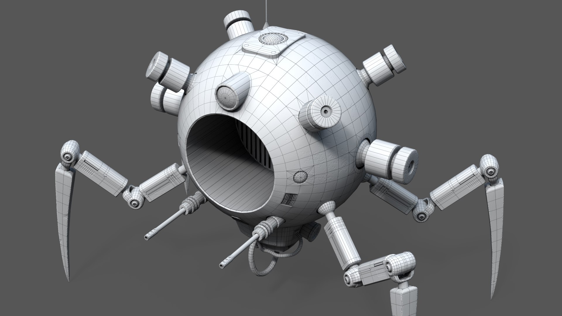 Droid Spider 3D Model - TurboSquid 2111015
