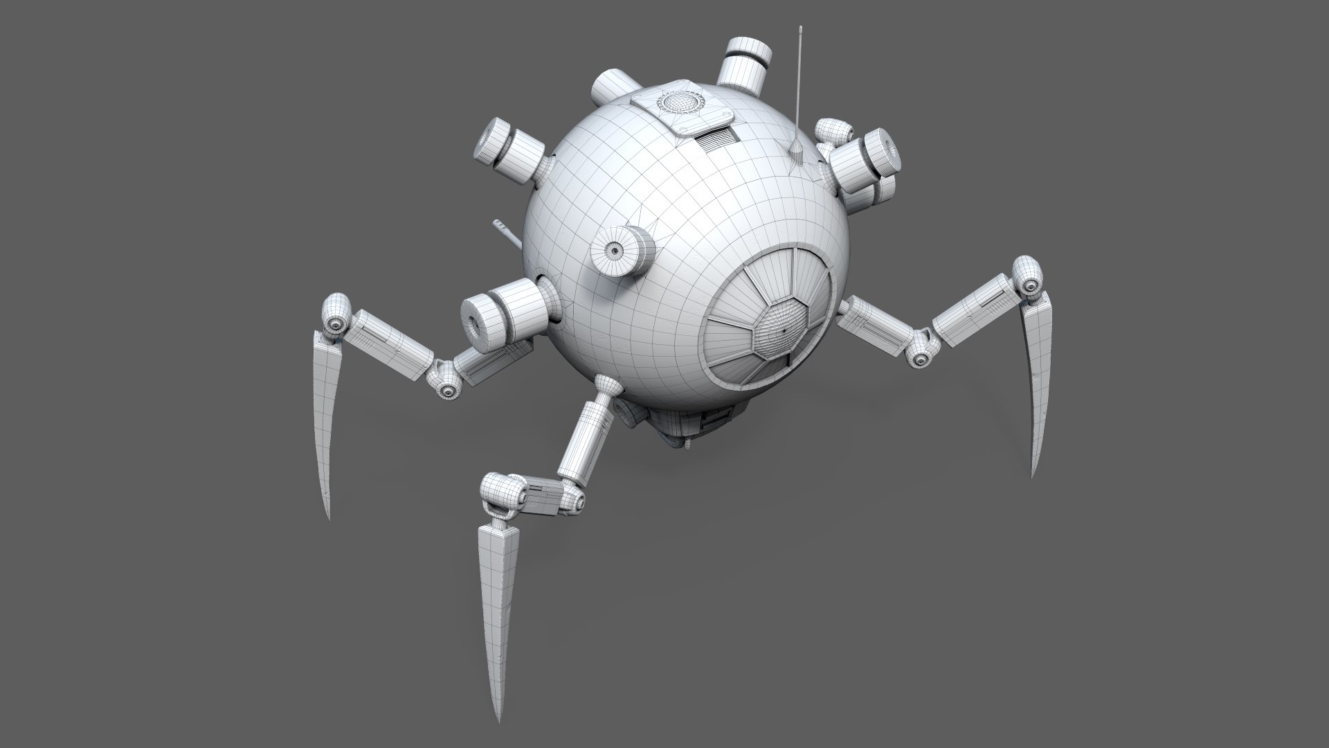 Droid Spider 3D Model - TurboSquid 2111015