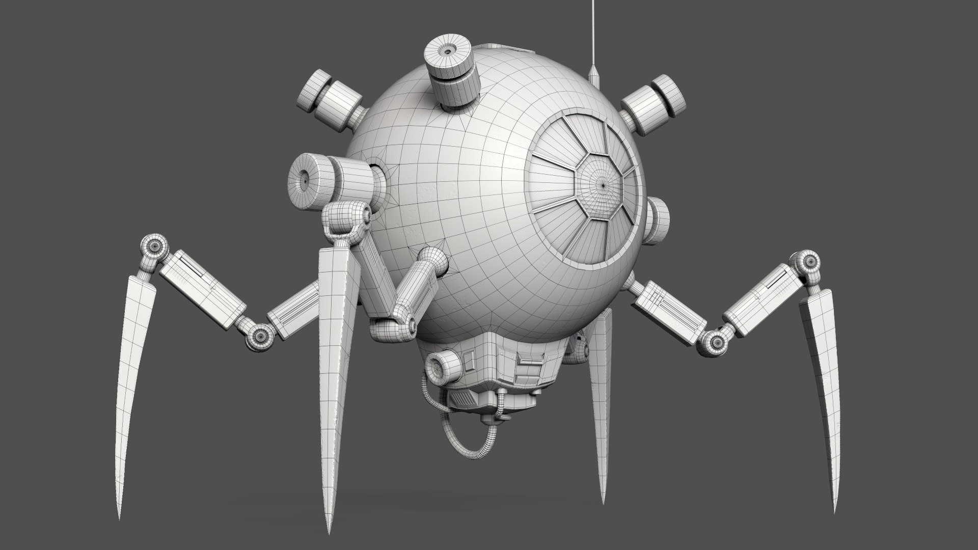 Droid Spider 3D Model - TurboSquid 2111015