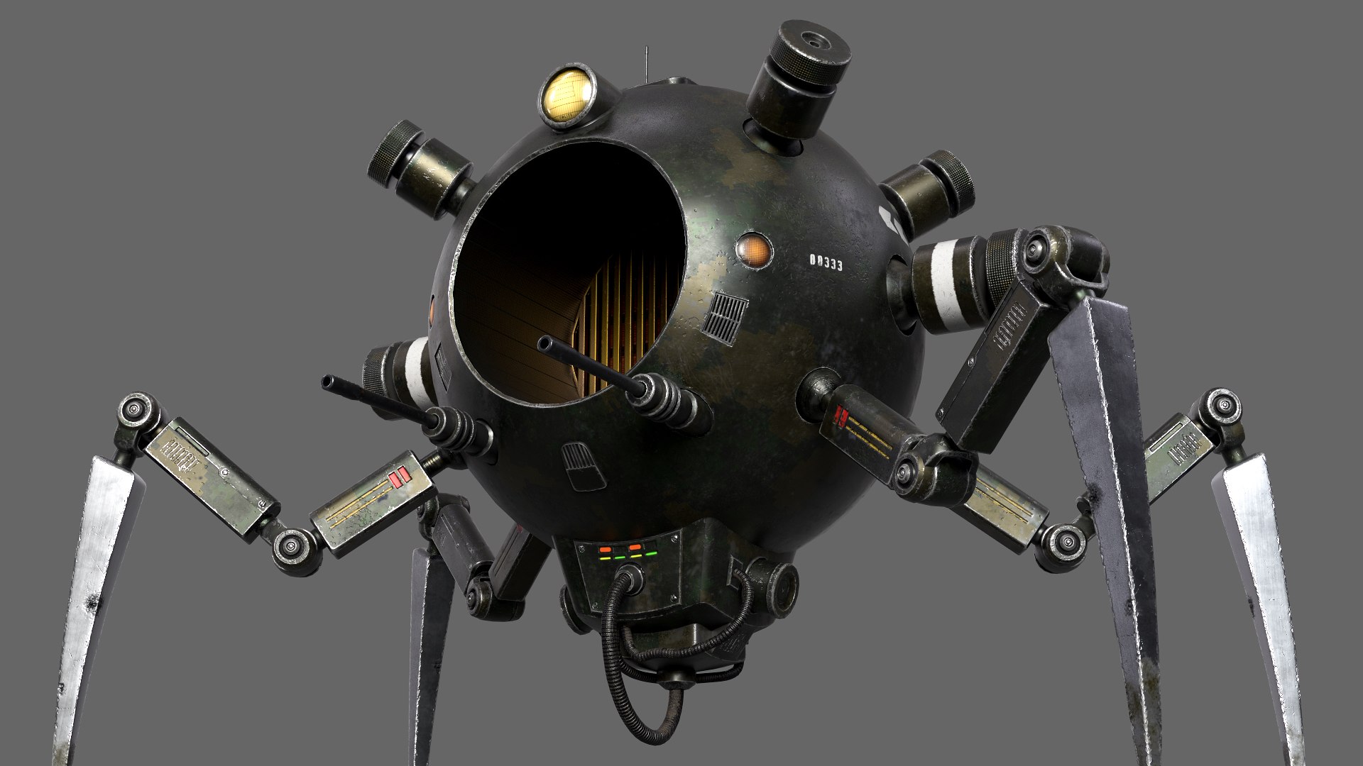 Droid Spider 3D Model - TurboSquid 2111015