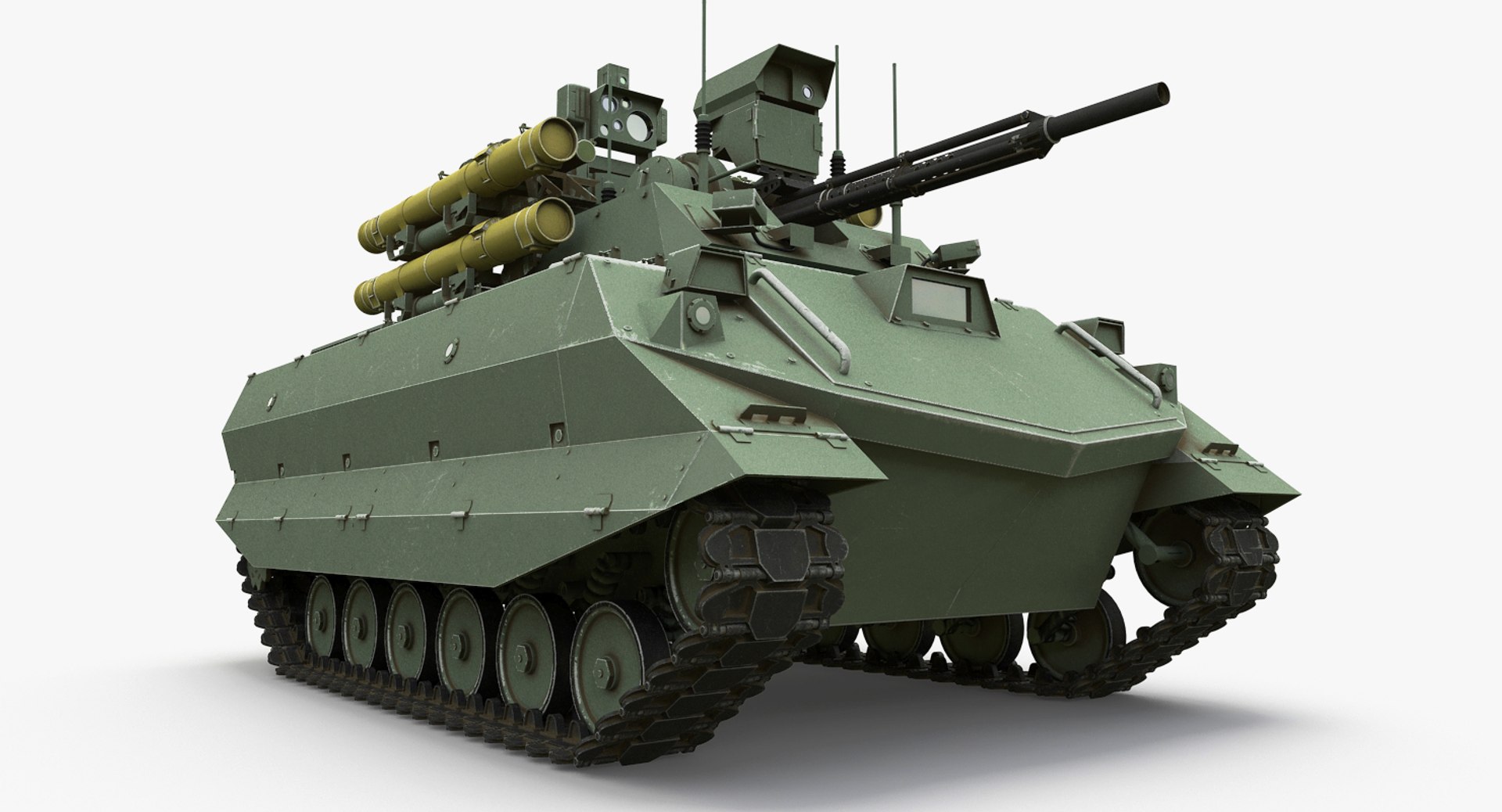 Uran-9 Unmanned Combat 3D Model - TurboSquid 1219134