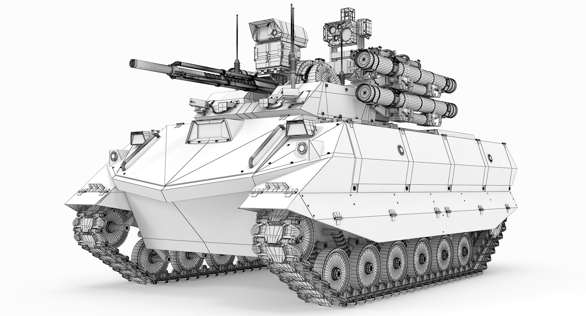 Uran-9 Unmanned Combat 3D Model - TurboSquid 1219134