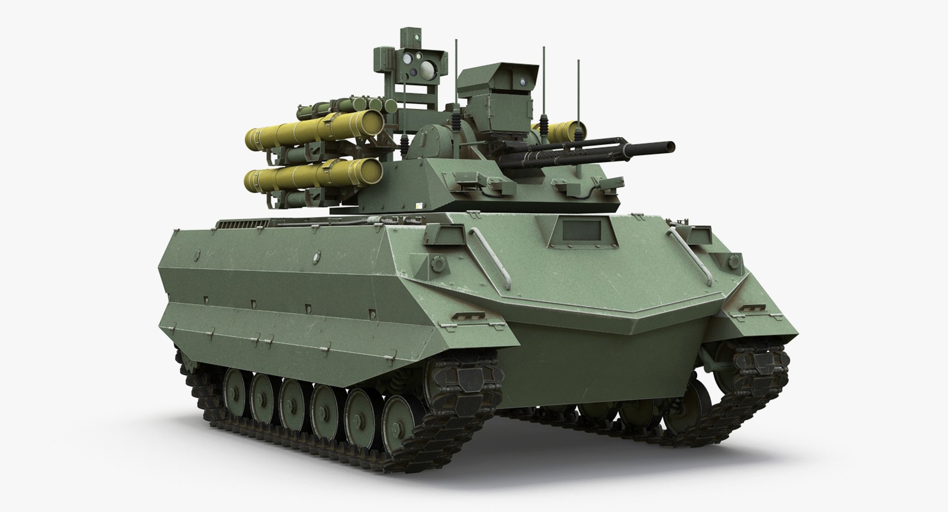 Uran-9 Unmanned Combat 3D Model - TurboSquid 1219134