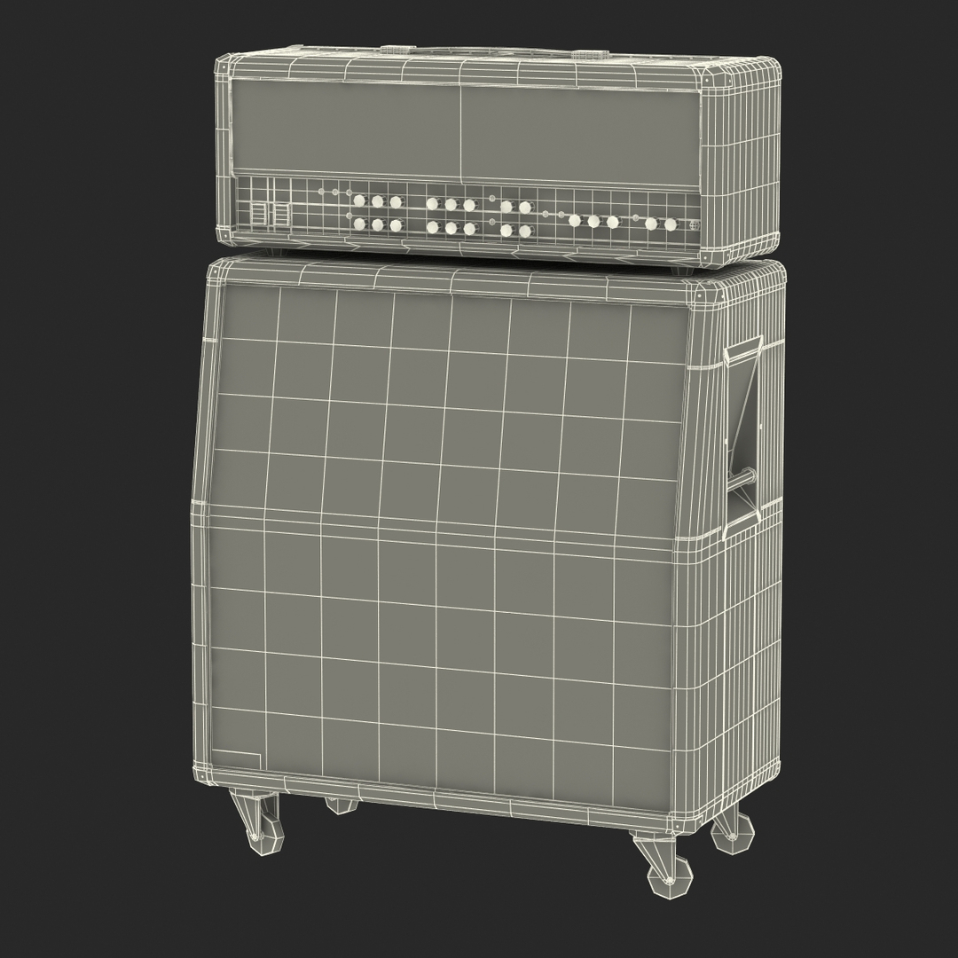 3d guitar amplifier generic model