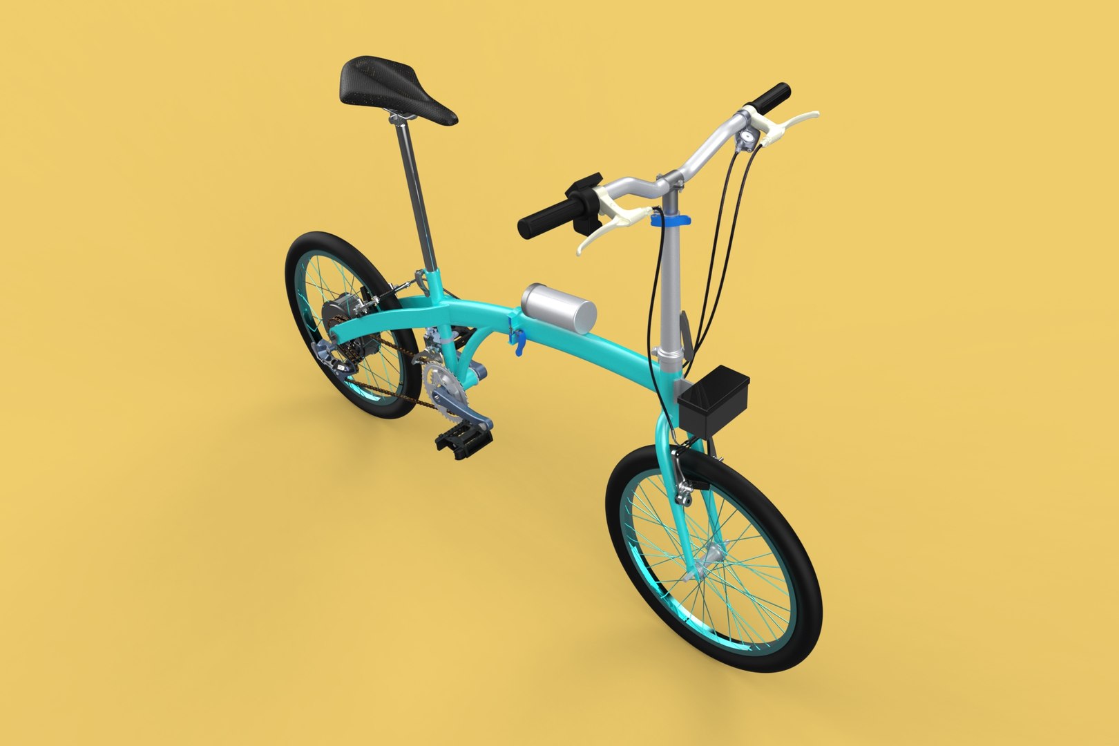 ELECTRIC FOLDING BIKE PORTABLE COMPACT FLIP BICYCLE EV 3D - TurboSquid ...