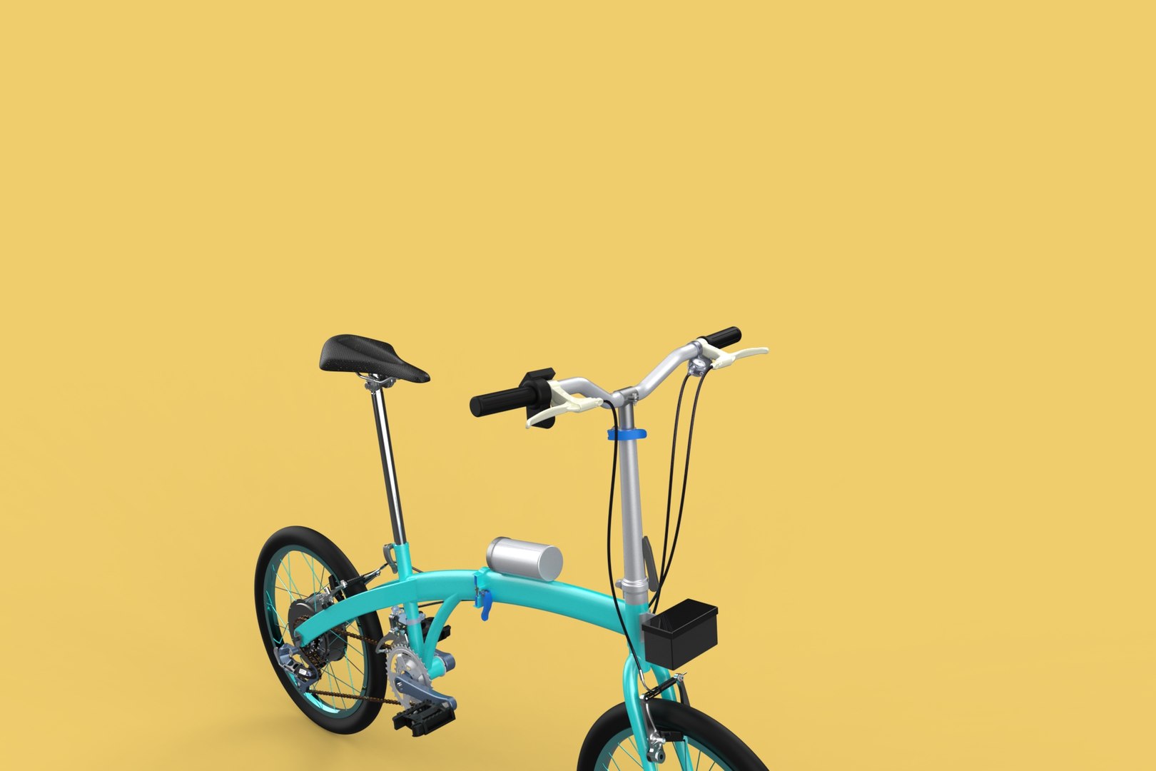 ELECTRIC FOLDING BIKE PORTABLE COMPACT FLIP BICYCLE EV 3D - TurboSquid ...