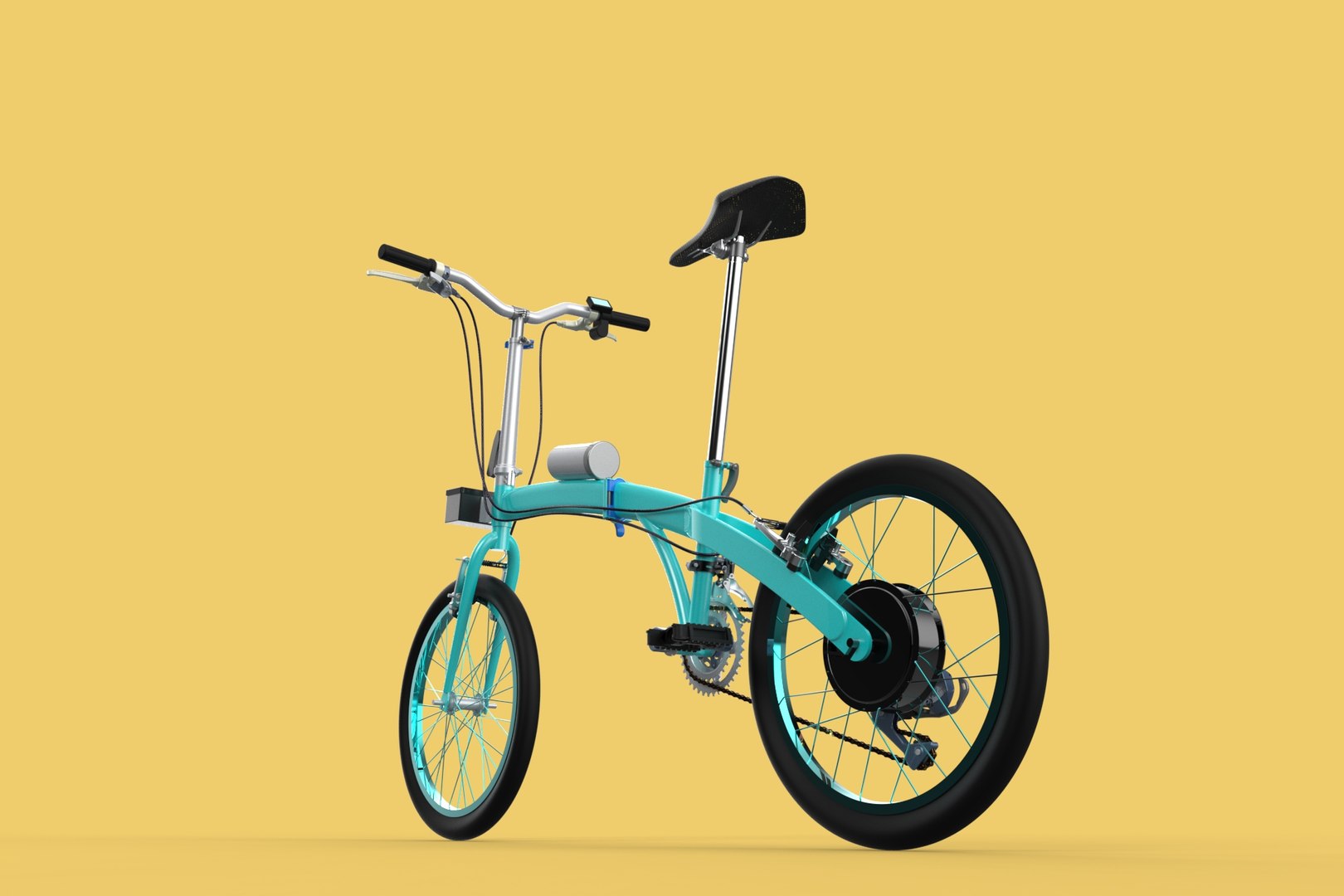 ELECTRIC FOLDING BIKE PORTABLE COMPACT FLIP BICYCLE EV 3D - TurboSquid ...