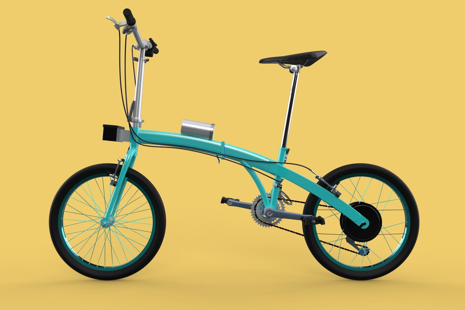 ELECTRIC FOLDING BIKE PORTABLE COMPACT FLIP BICYCLE EV 3D - TurboSquid ...