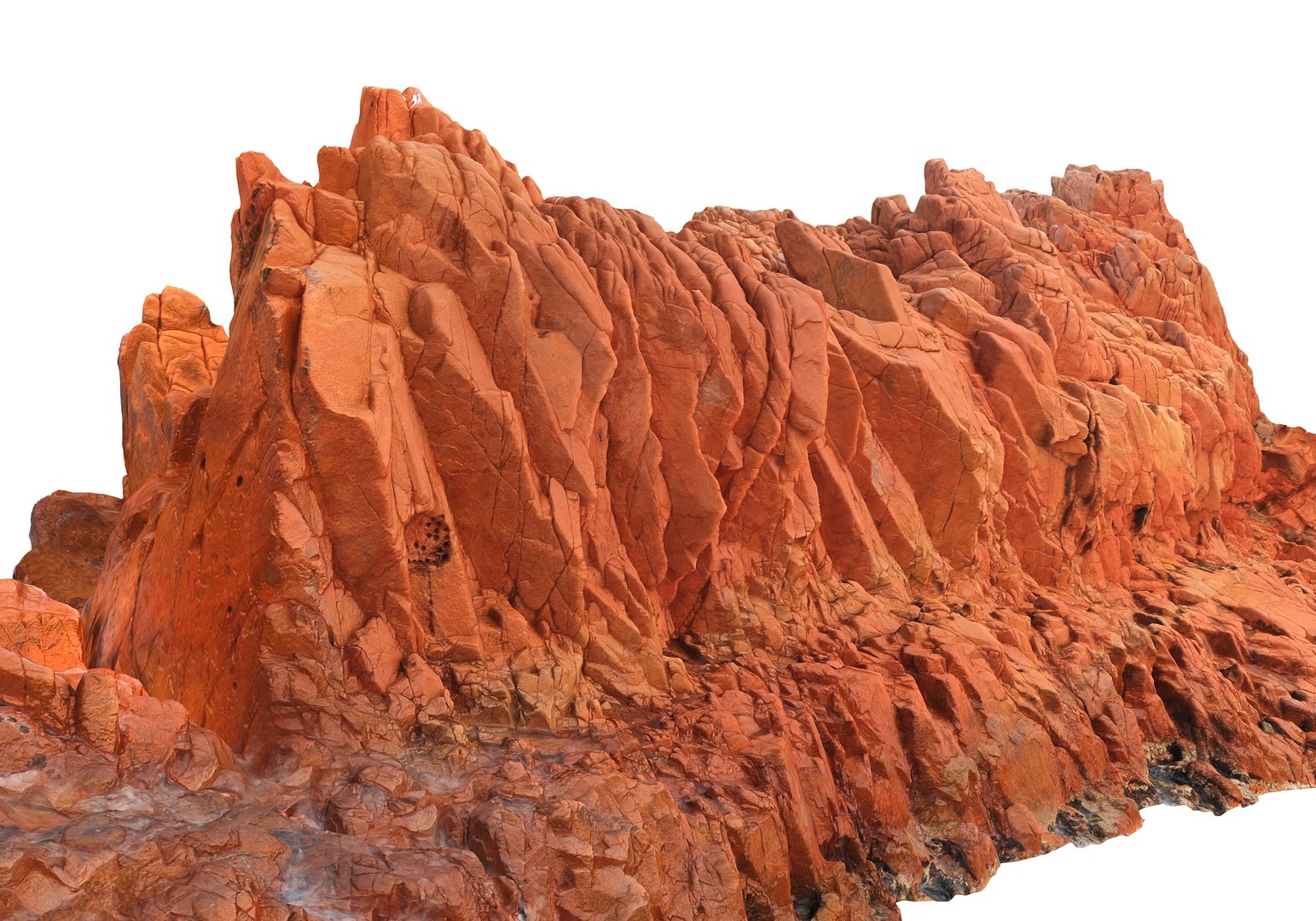 3D RED LAVA CLIFF 2 - TurboSquid 1876364