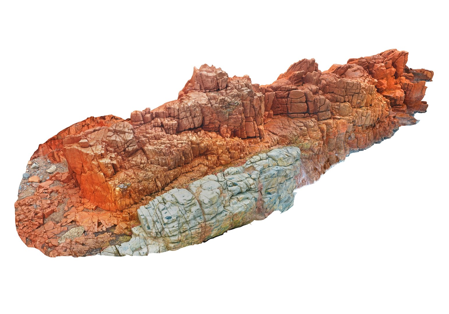 3D RED LAVA CLIFF 2 - TurboSquid 1876364