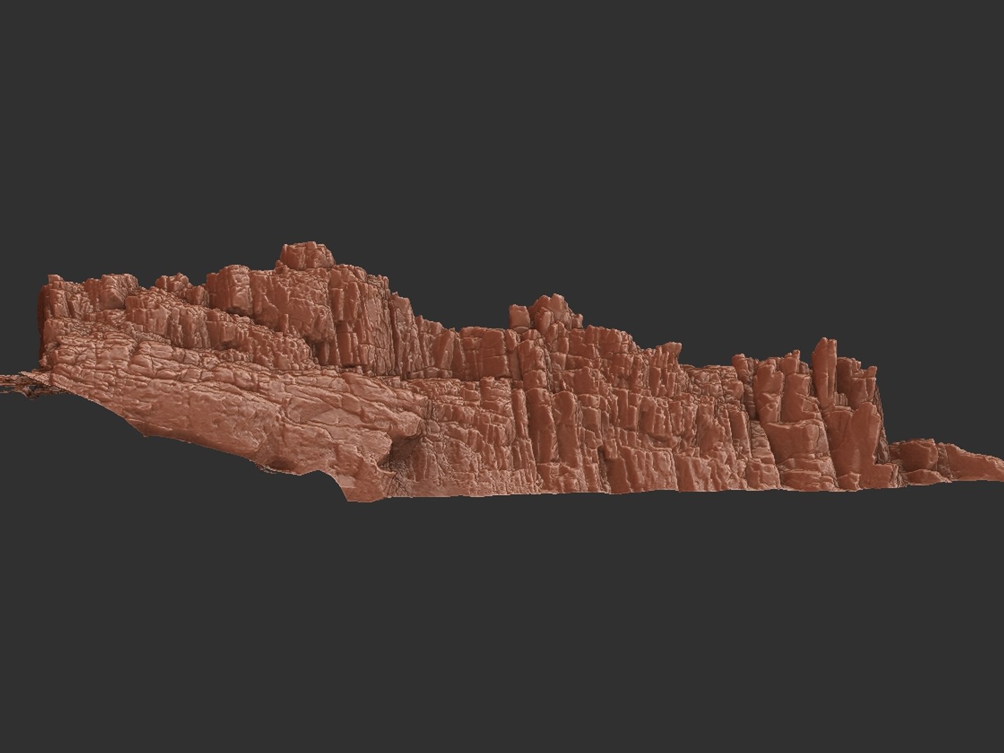 3D RED LAVA CLIFF 2 - TurboSquid 1876364