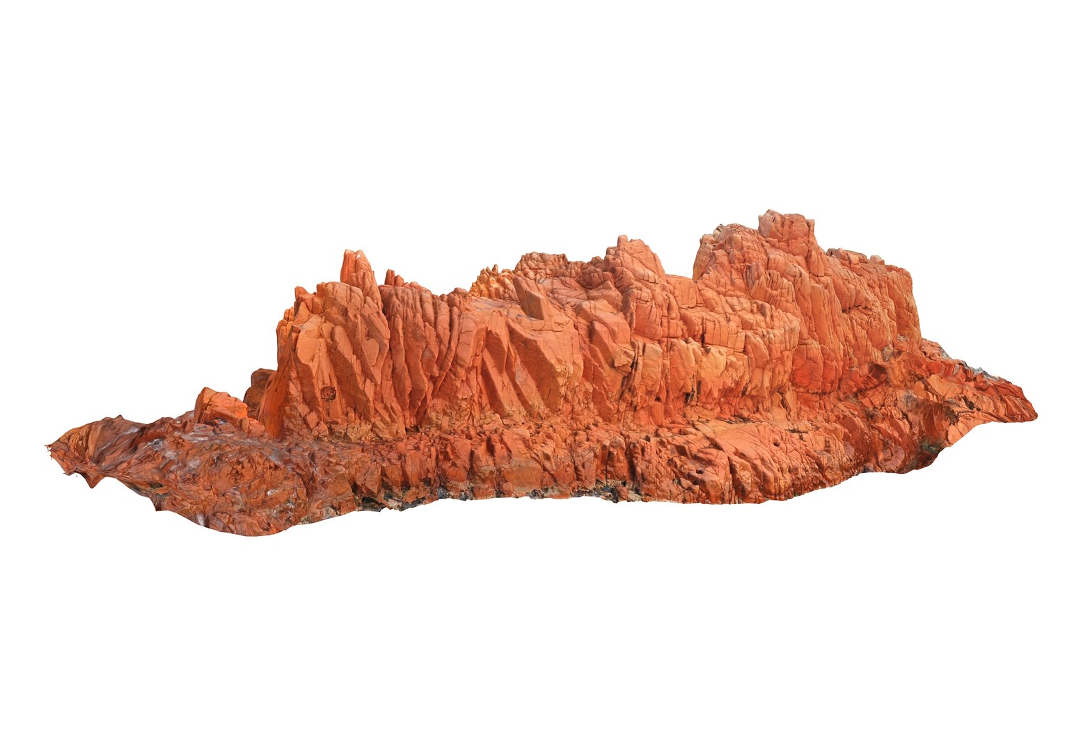 3D RED LAVA CLIFF 2 - TurboSquid 1876364