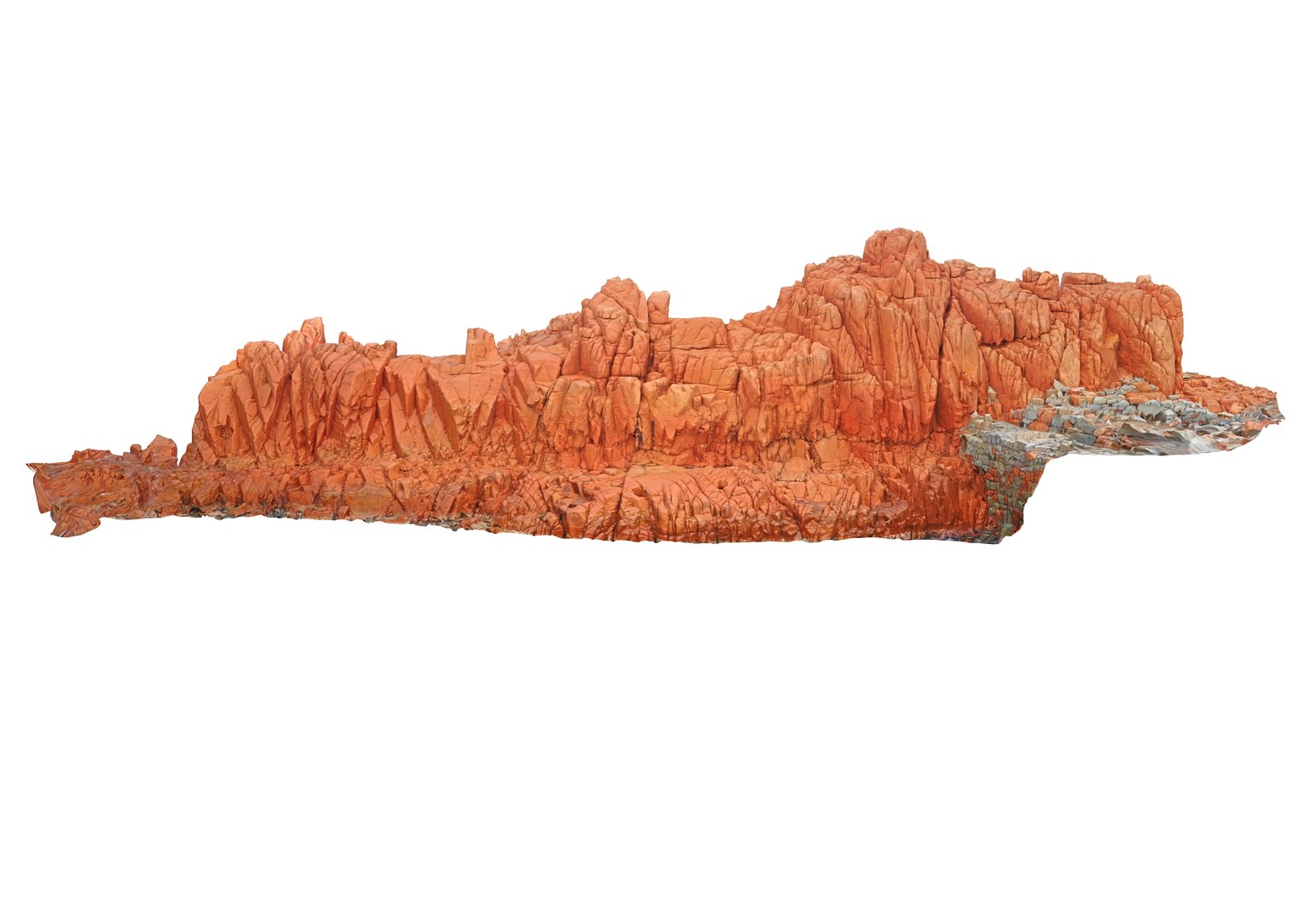 3D RED LAVA CLIFF 2 - TurboSquid 1876364