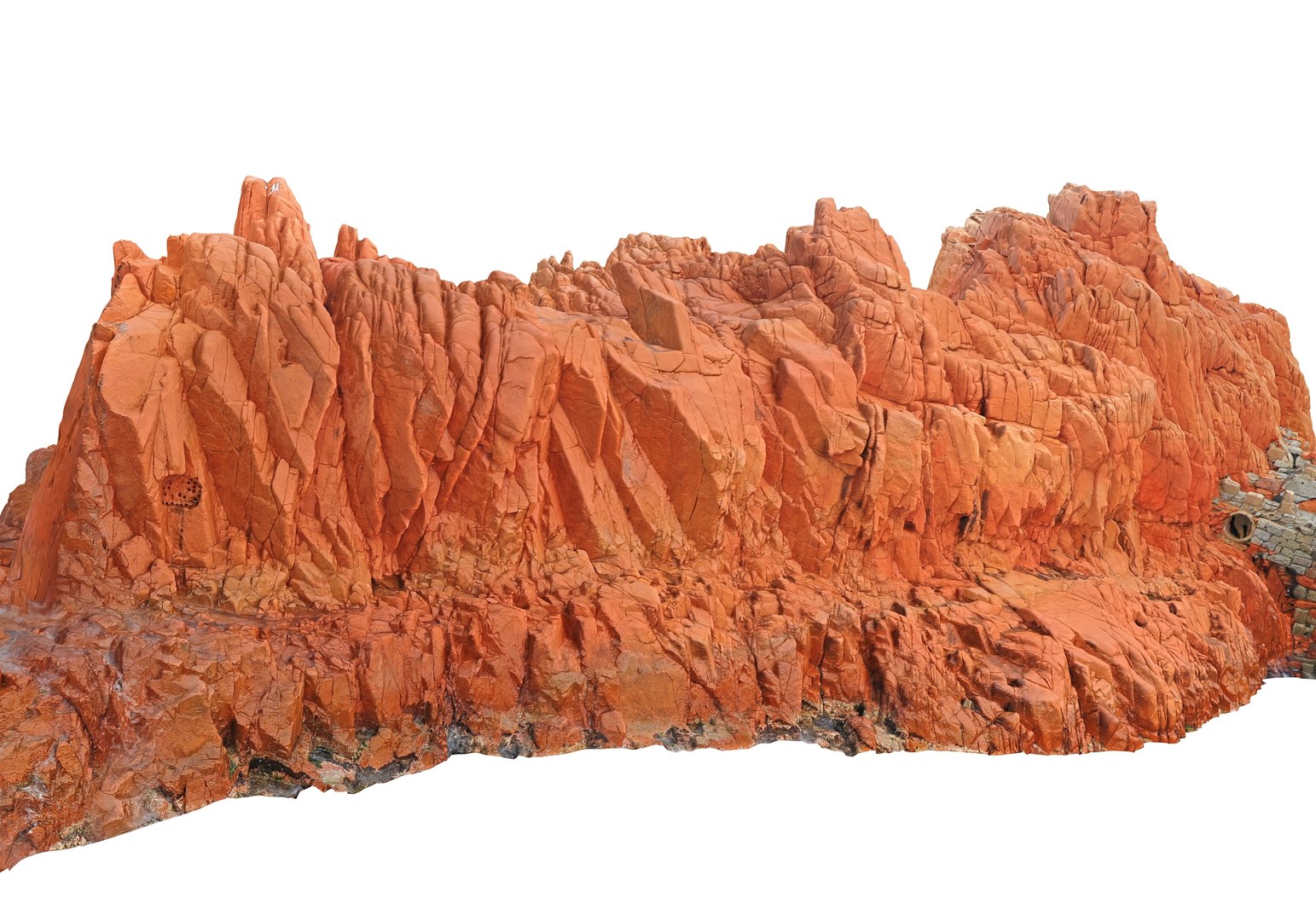 3D RED LAVA CLIFF 2 - TurboSquid 1876364