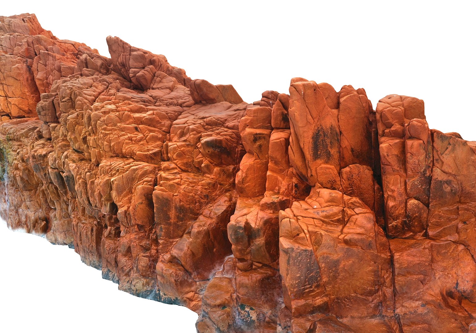 3D RED LAVA CLIFF 2 - TurboSquid 1876364