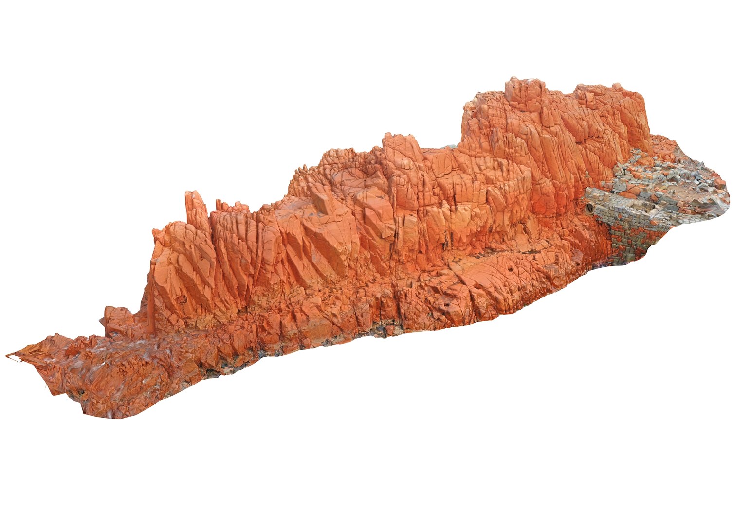 3D RED LAVA CLIFF 2 - TurboSquid 1876364