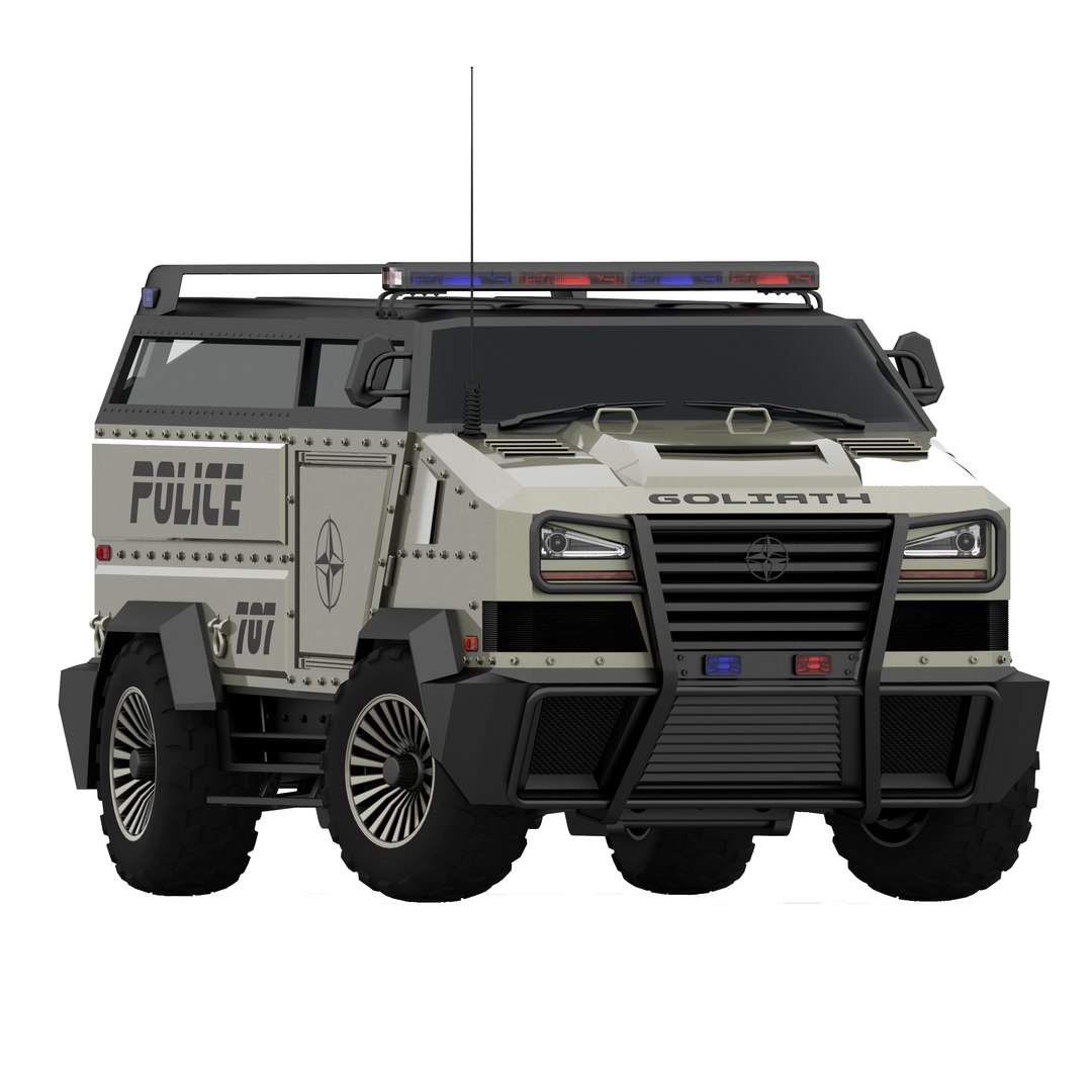 Armored police van 3D - TurboSquid 1774003