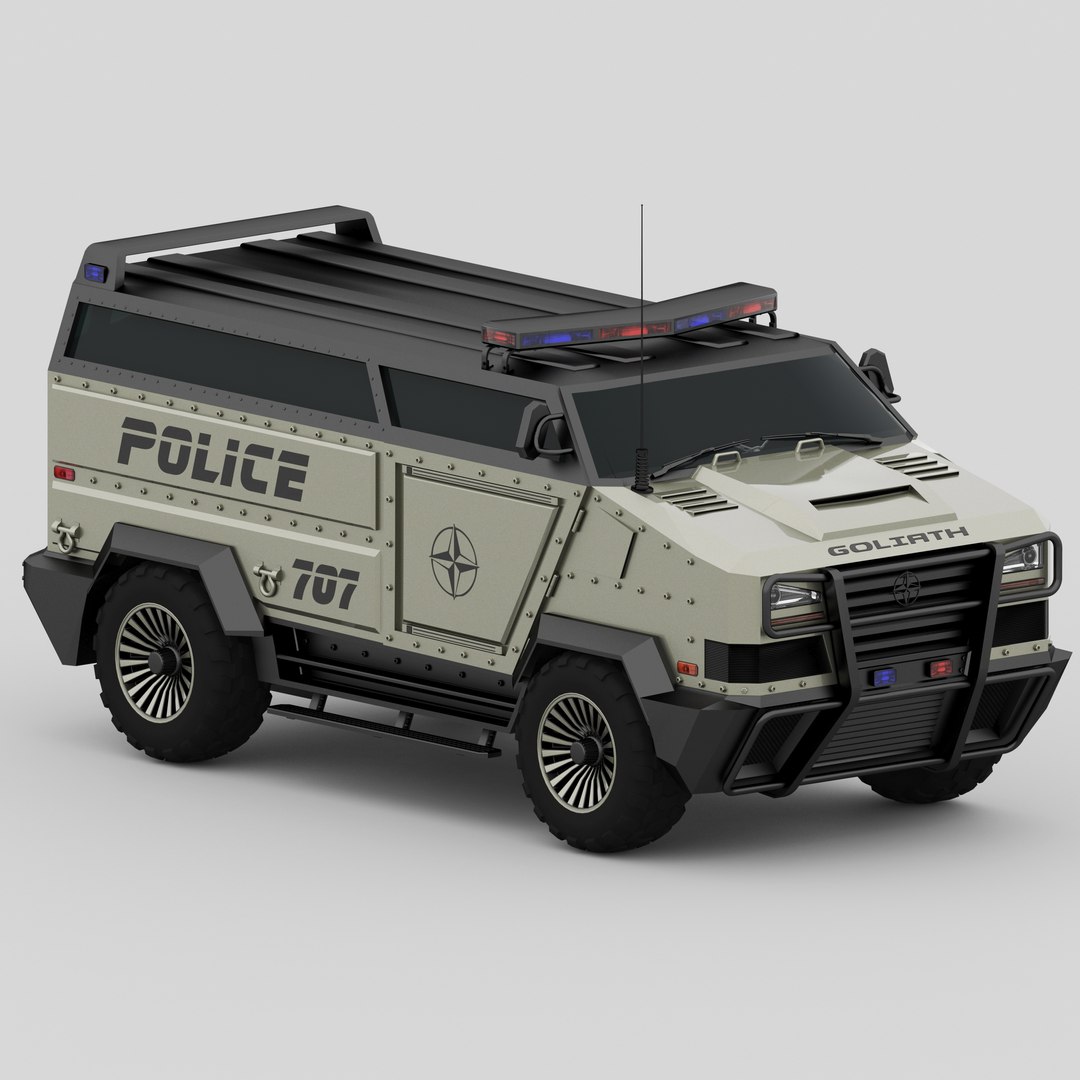 Armored police van 3D - TurboSquid 1774003