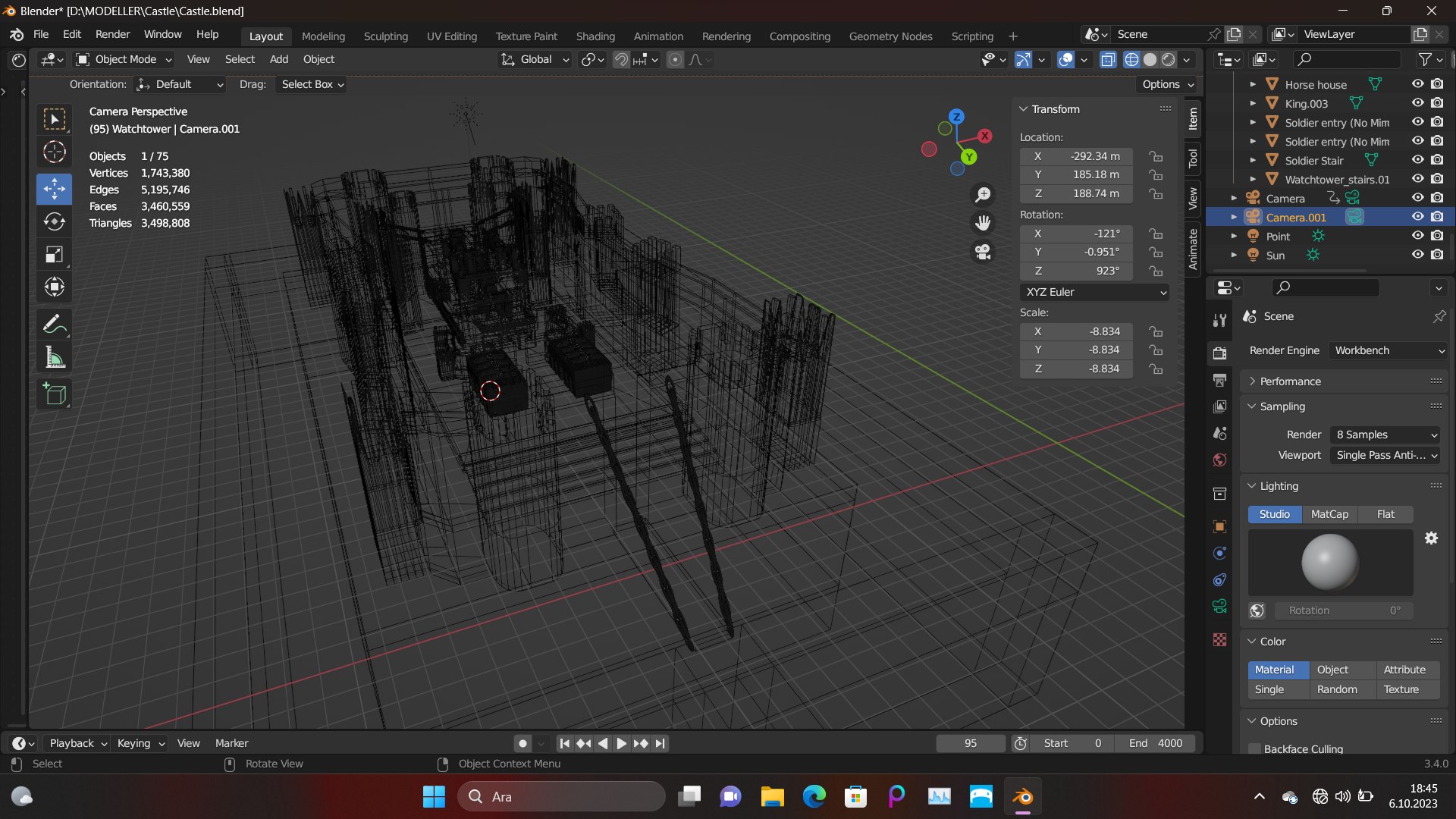 3D defensive castle - TurboSquid 2136499