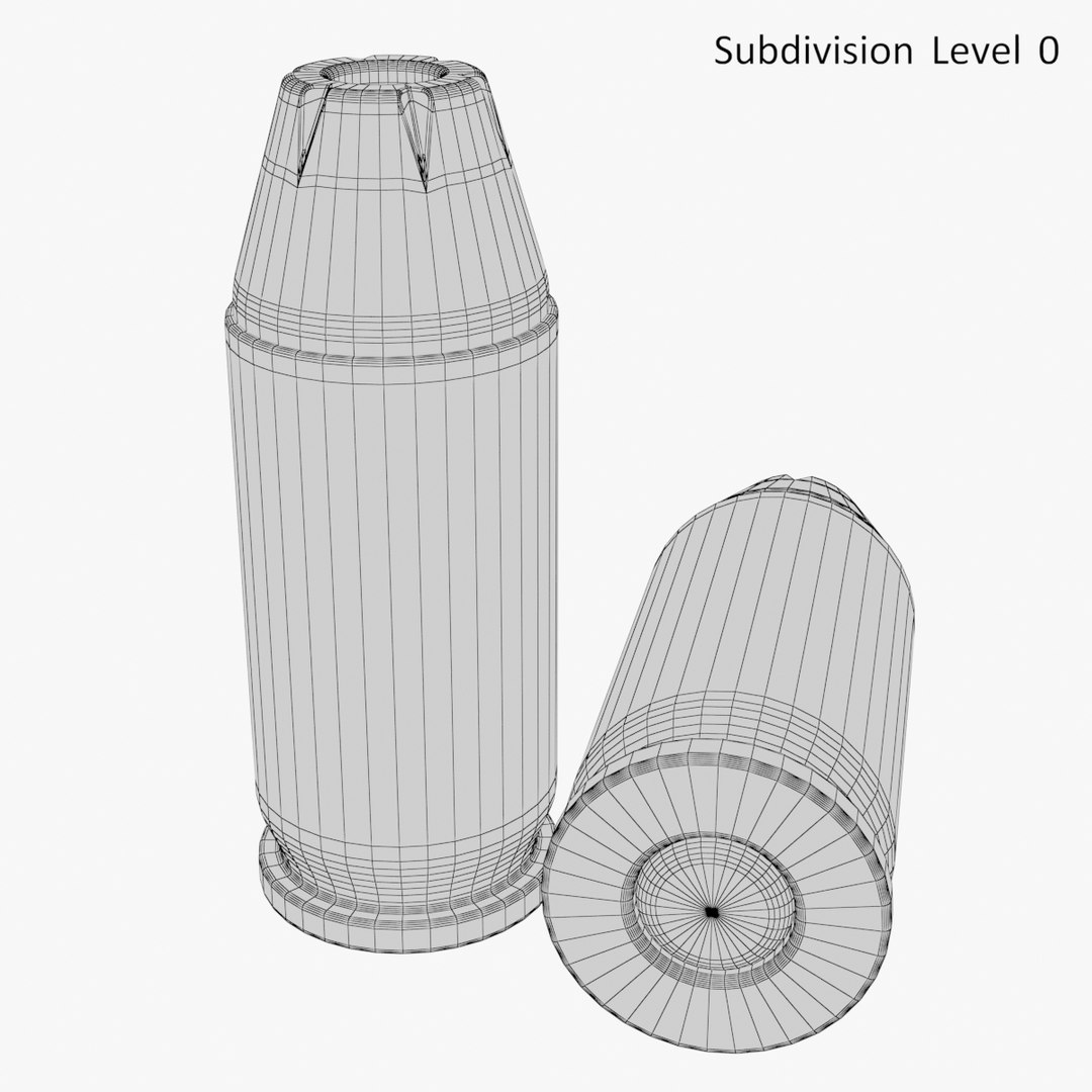 Cartridge 45acp Bullet 02 3D - TurboSquid 1256149