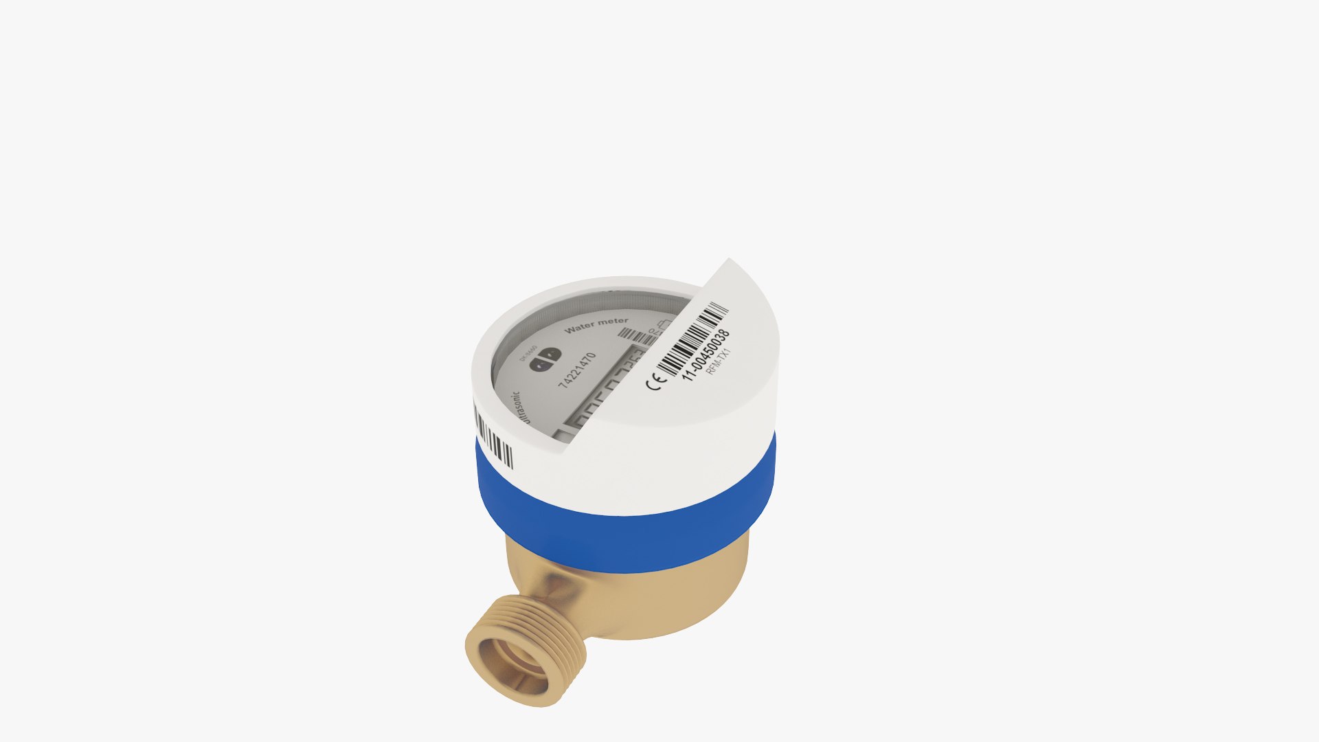 Water Meter with Remote Reader 3D - TurboSquid 2008333