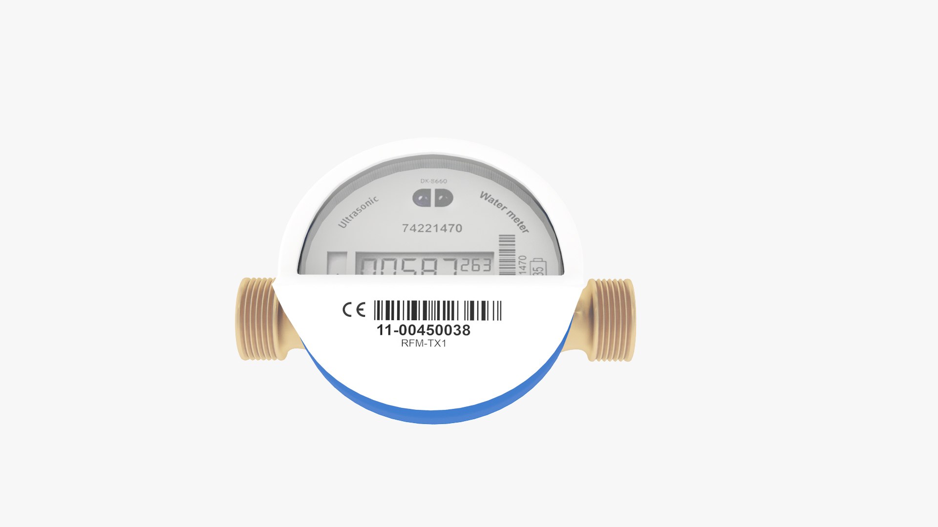 Water Meter with Remote Reader 3D - TurboSquid 2008333