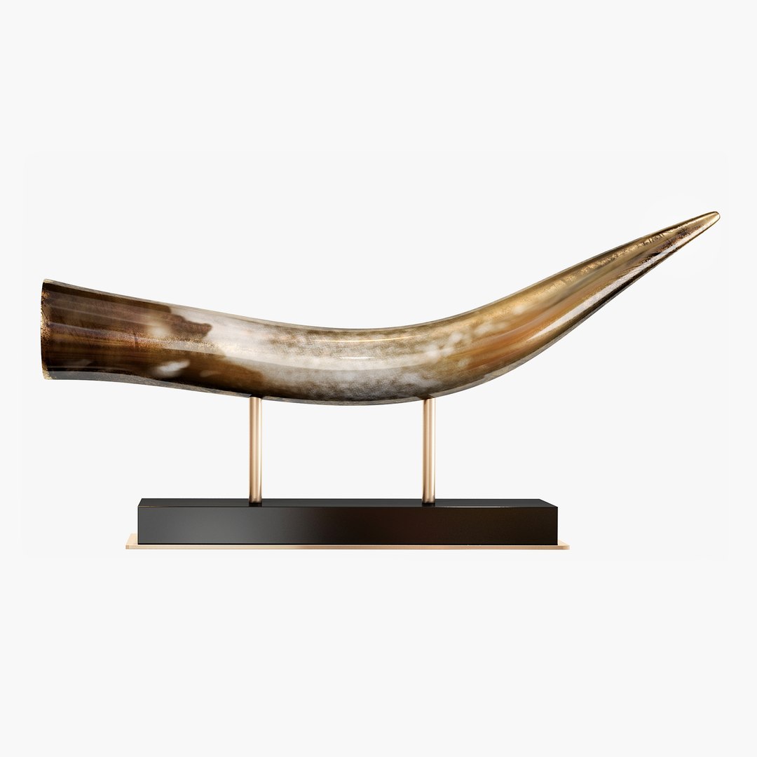Sculptures of decorative horns 3D model - TurboSquid 1811112