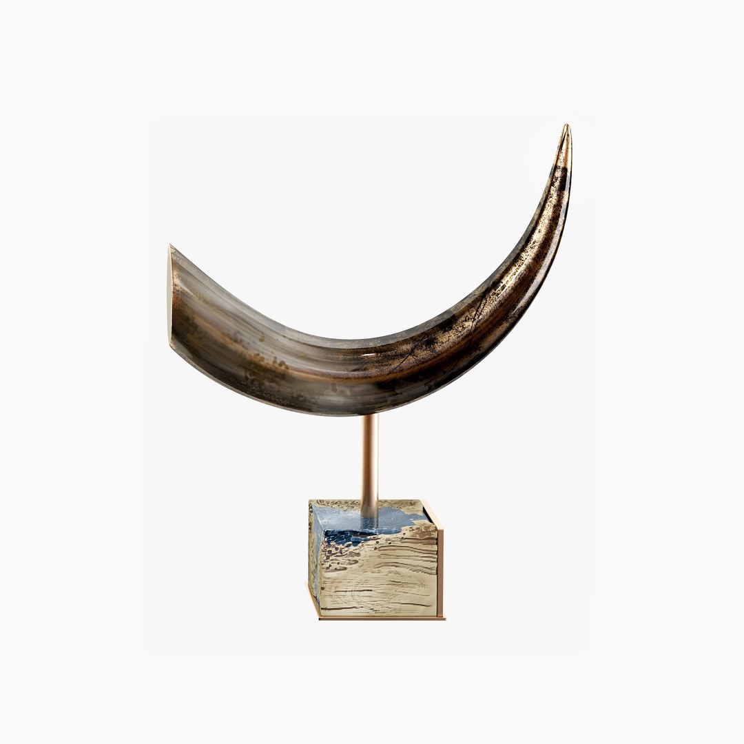 Sculptures of decorative horns 3D model - TurboSquid 1811112