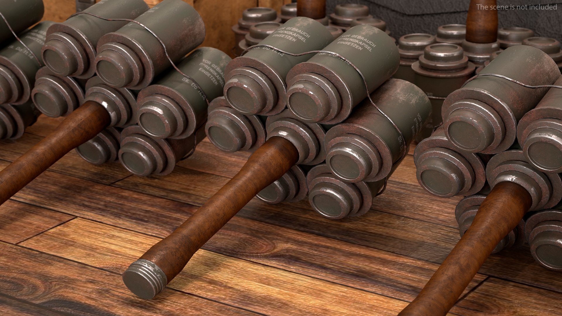 3D Anti Tank Stick Grenade Game Weapon - TurboSquid 2117691