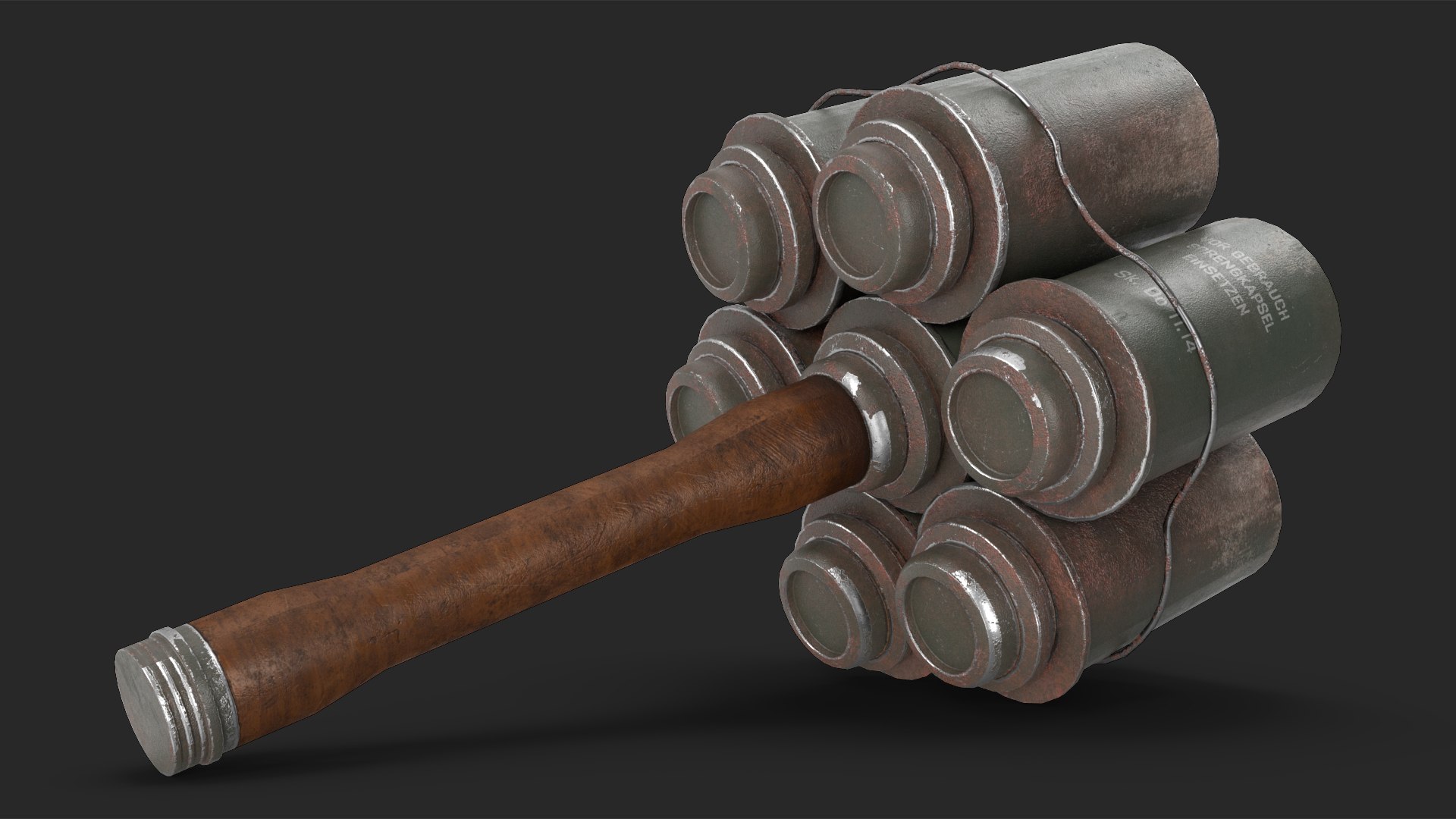 3D Anti Tank Stick Grenade Game Weapon - TurboSquid 2117691