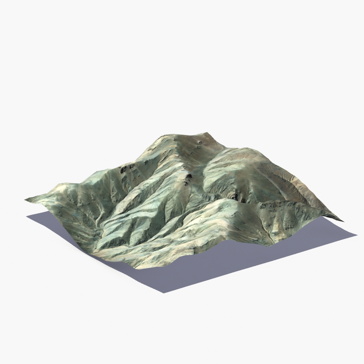 3d afghan valley terrain landscape model