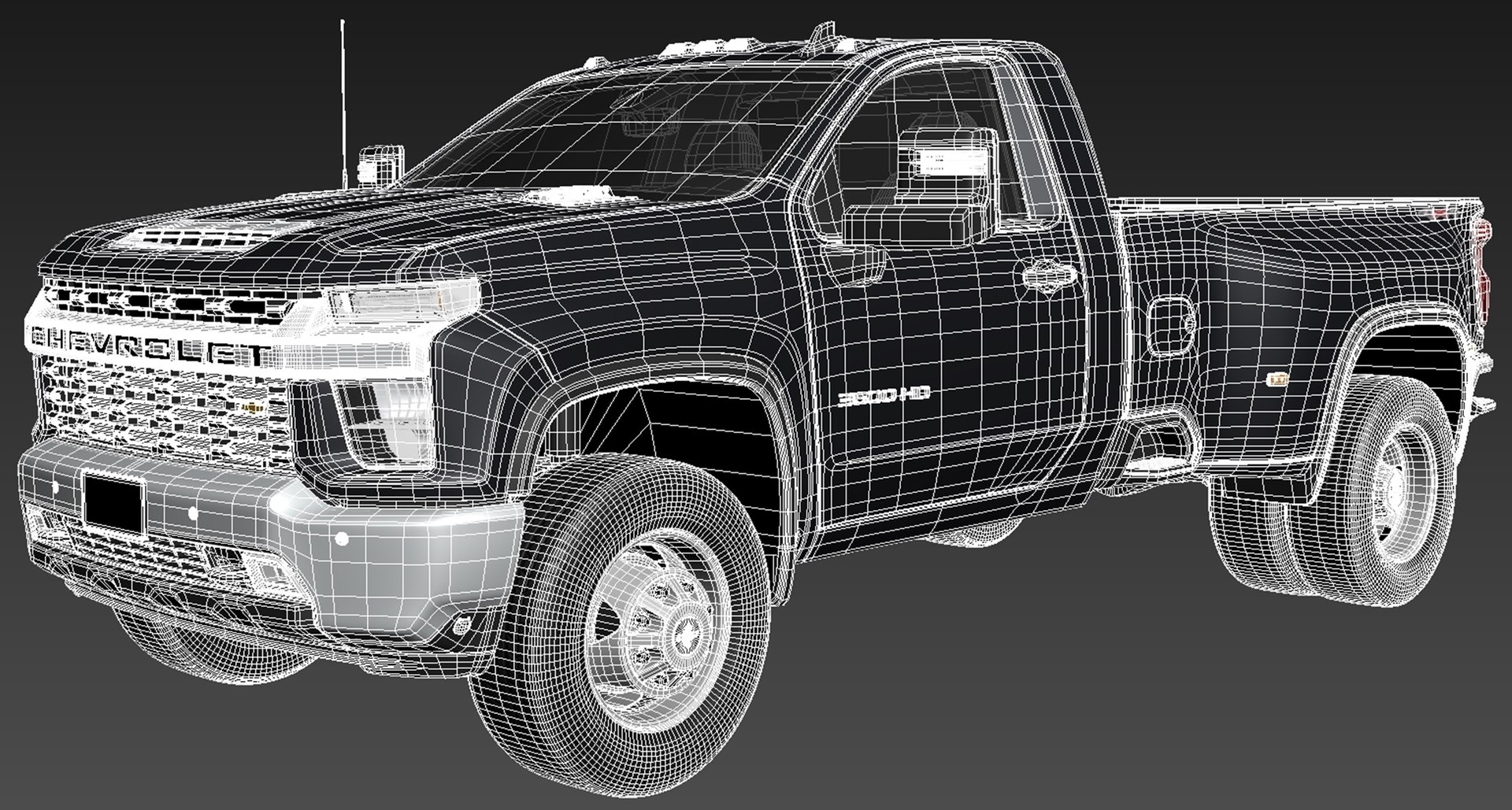 Chevrolet Silverado 3500HD Single Cab 2020 3D Model - TurboSquid 2219557