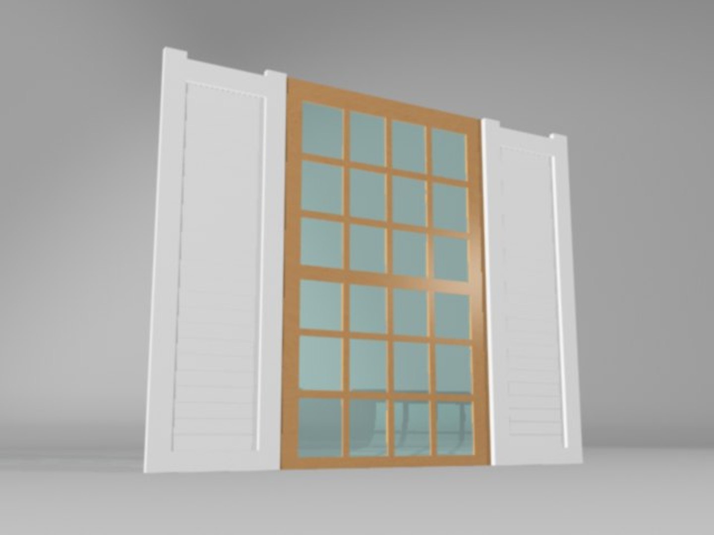 3d model residential window