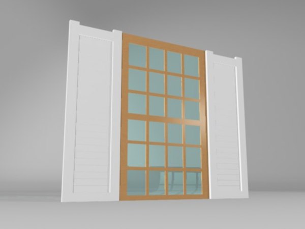 3d model residential window